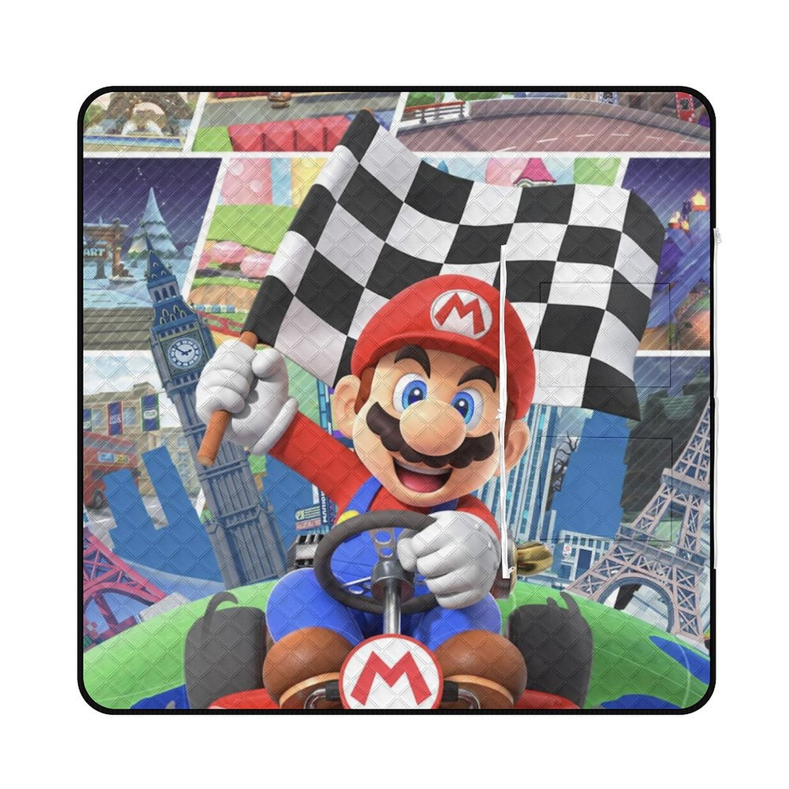 Mario Kart Tour Picnic Blanket,Foldable Waterproof Sand Mat,Extra Large ...