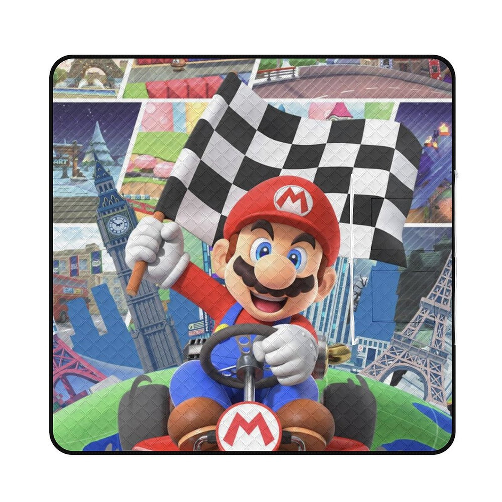 Mario Kart Tour Picnic Blanket,Foldable Waterproof Sand Mat,Extra Large ...