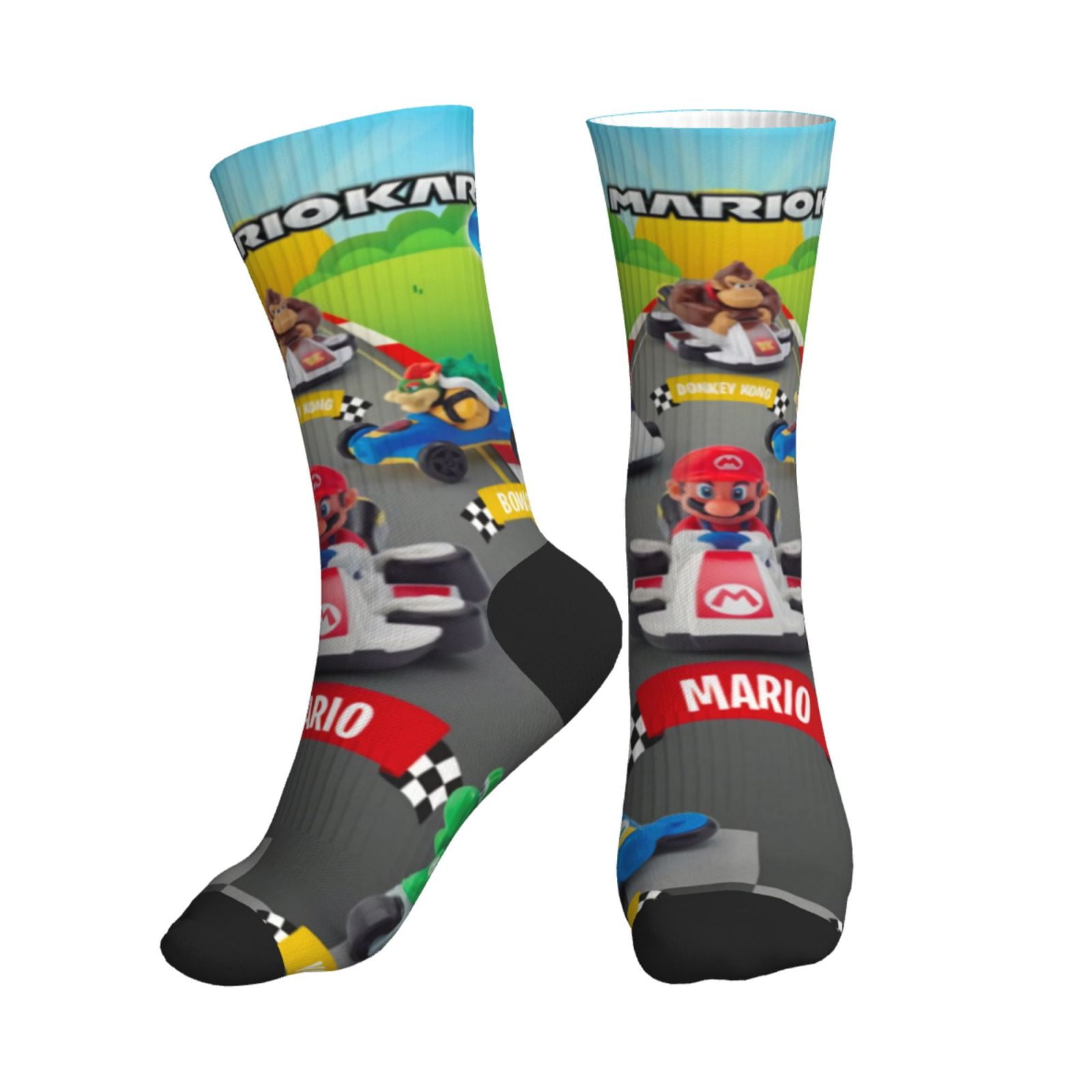 Mario Kart Tour35 Crew Socks, Funky Silky Comfort Socks For Men Women ...