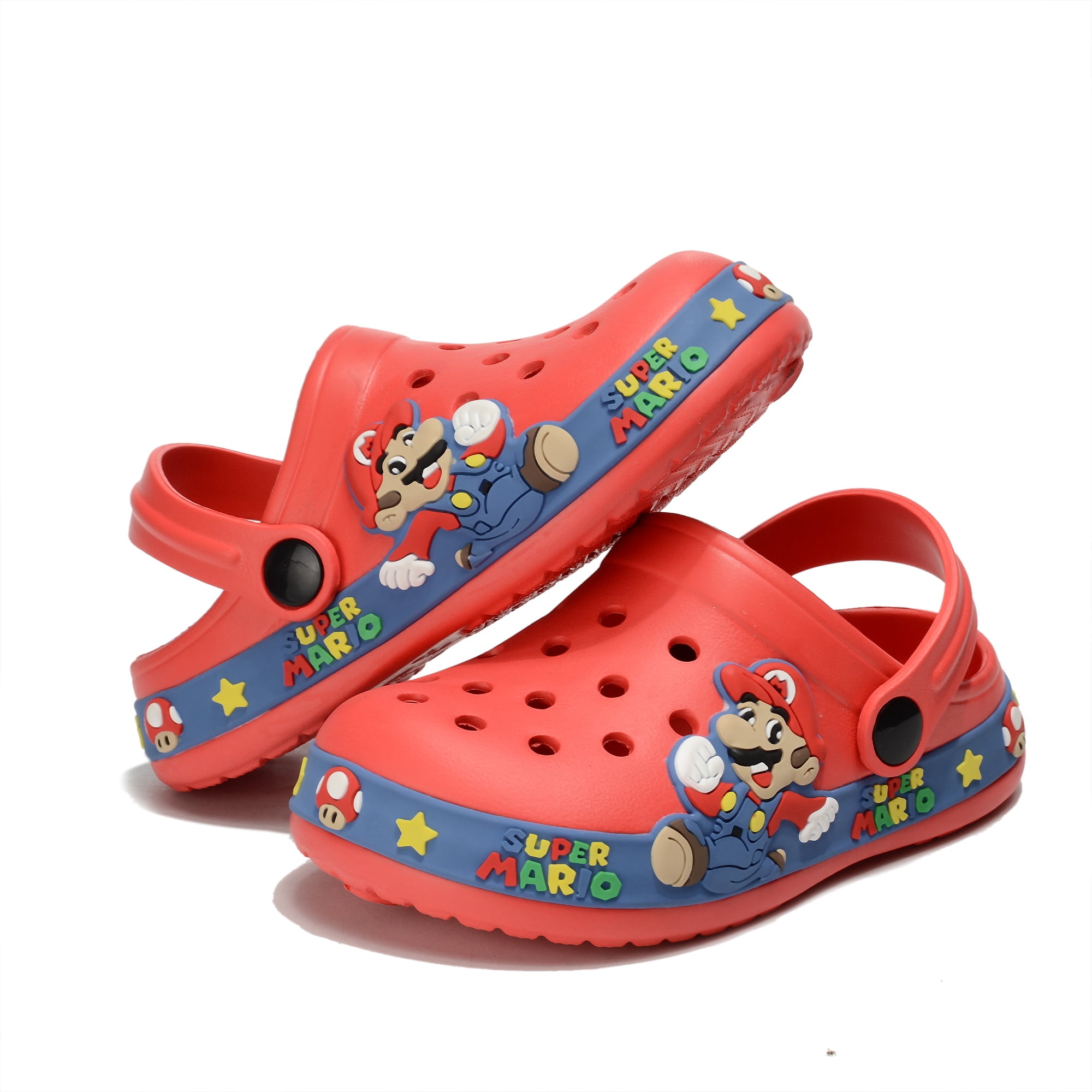 Mario Kids Boys Clogs Cute Cartoon Garden Shoes Slip On Water Shoes ...