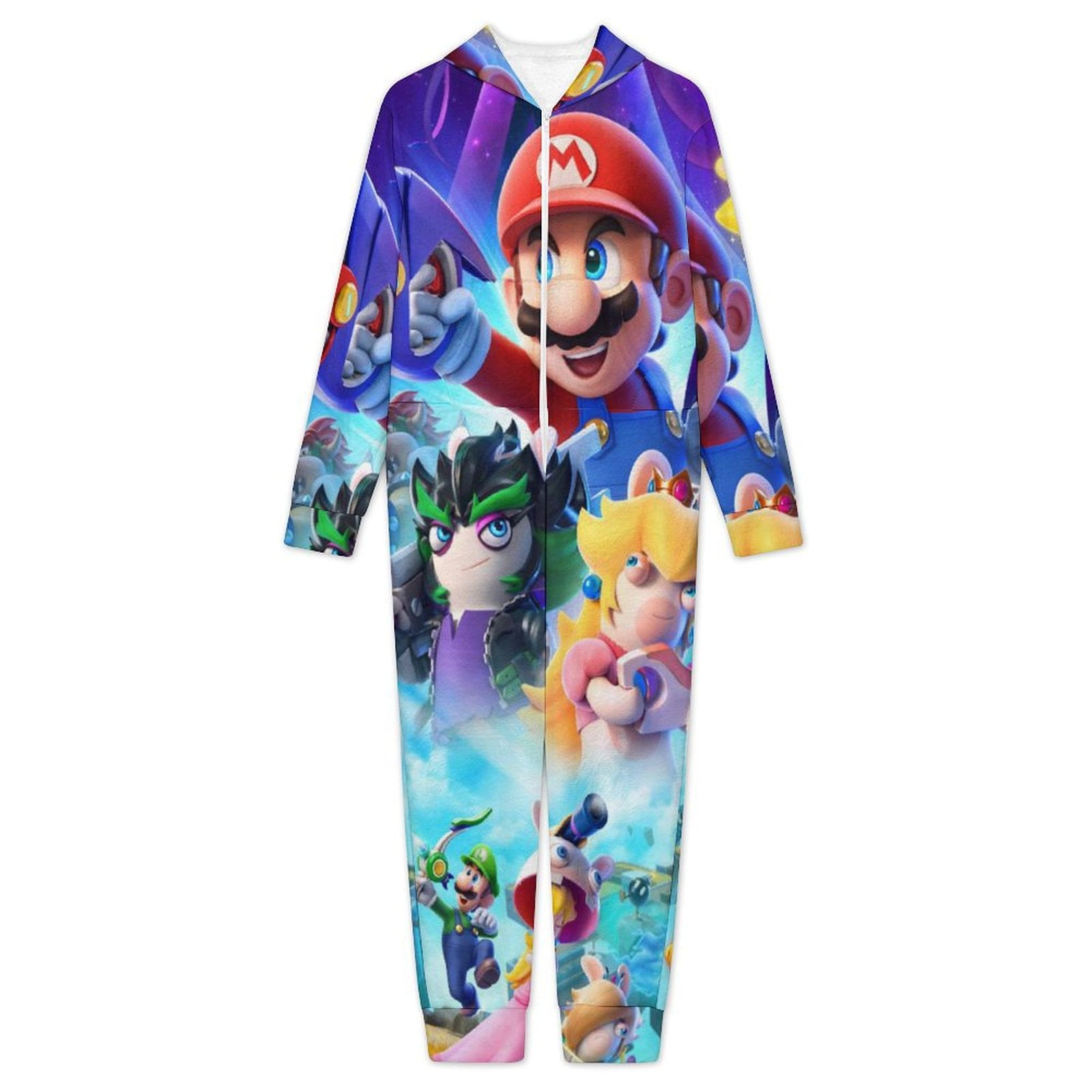 Mario Kids One-piece Pajamas Cartoon for Girls - Walmart.com
