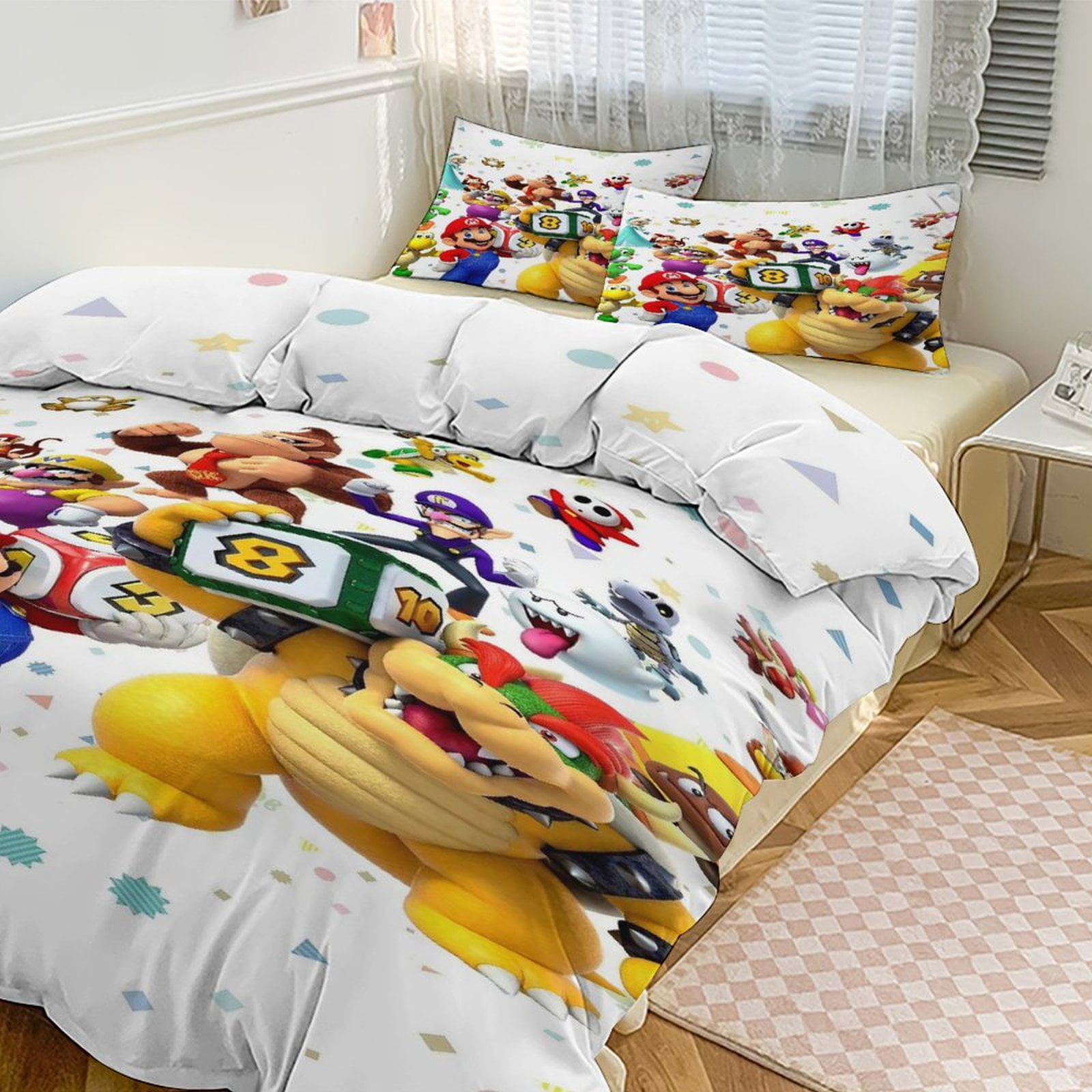 Mario Kids Twin Bed in a Bag, Comforter and Sheets,Cartoon DreamWorks ...