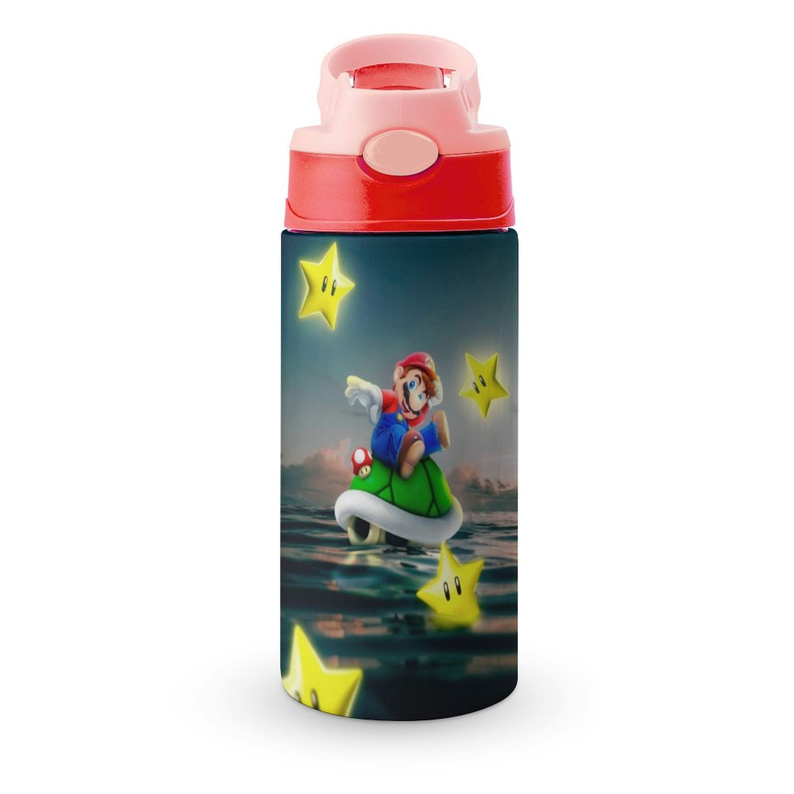 Mario Kids Water Bottle,12 Oz Vacuum Insulated Stainless Steel Cup ...