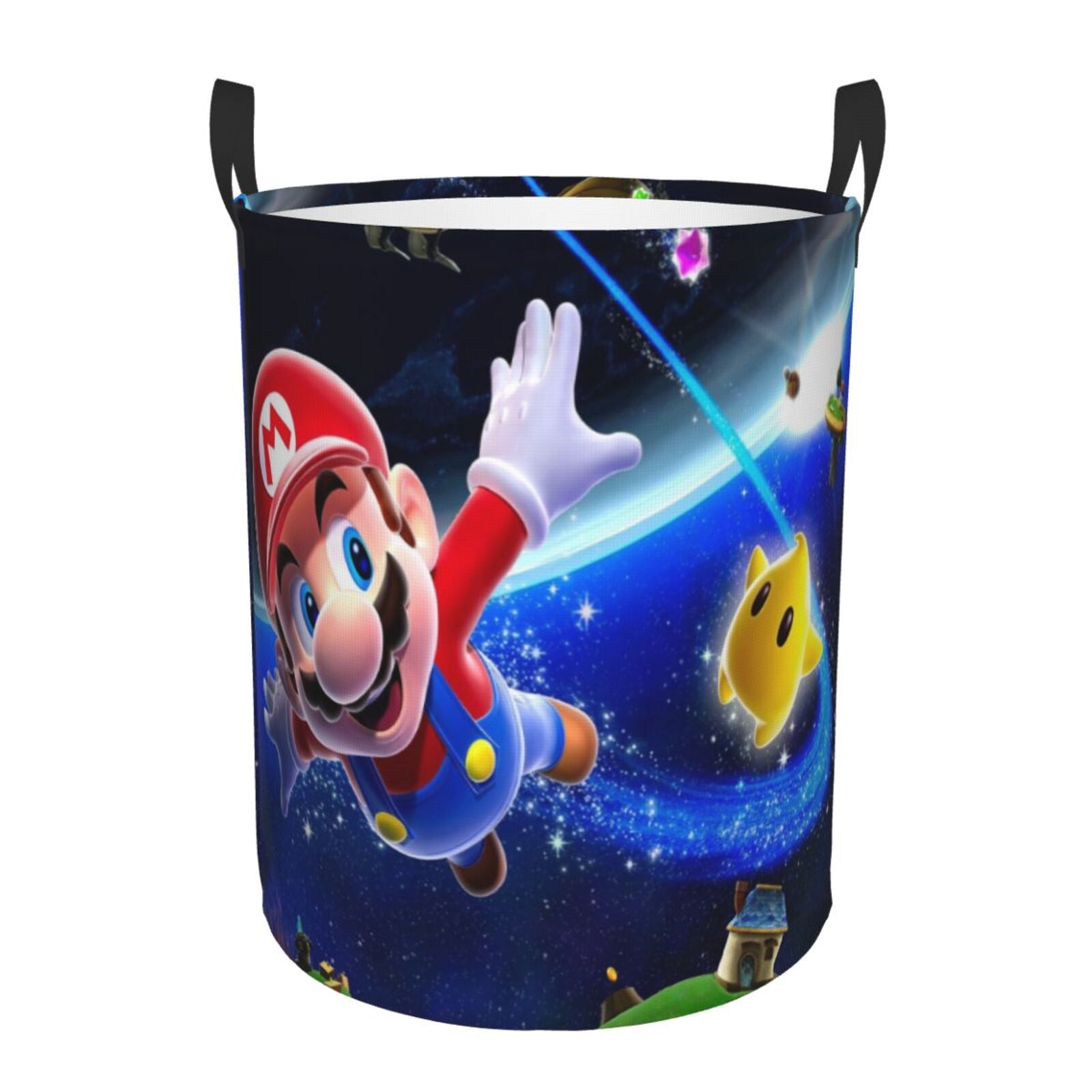 Mario Large Laundry Hamper, Collapsible Laundry Basket With Handles ...