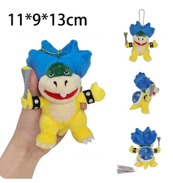 Mario Ludwig Koopa Plush Keychain Clip, 5", 1 Count - Walmart.com