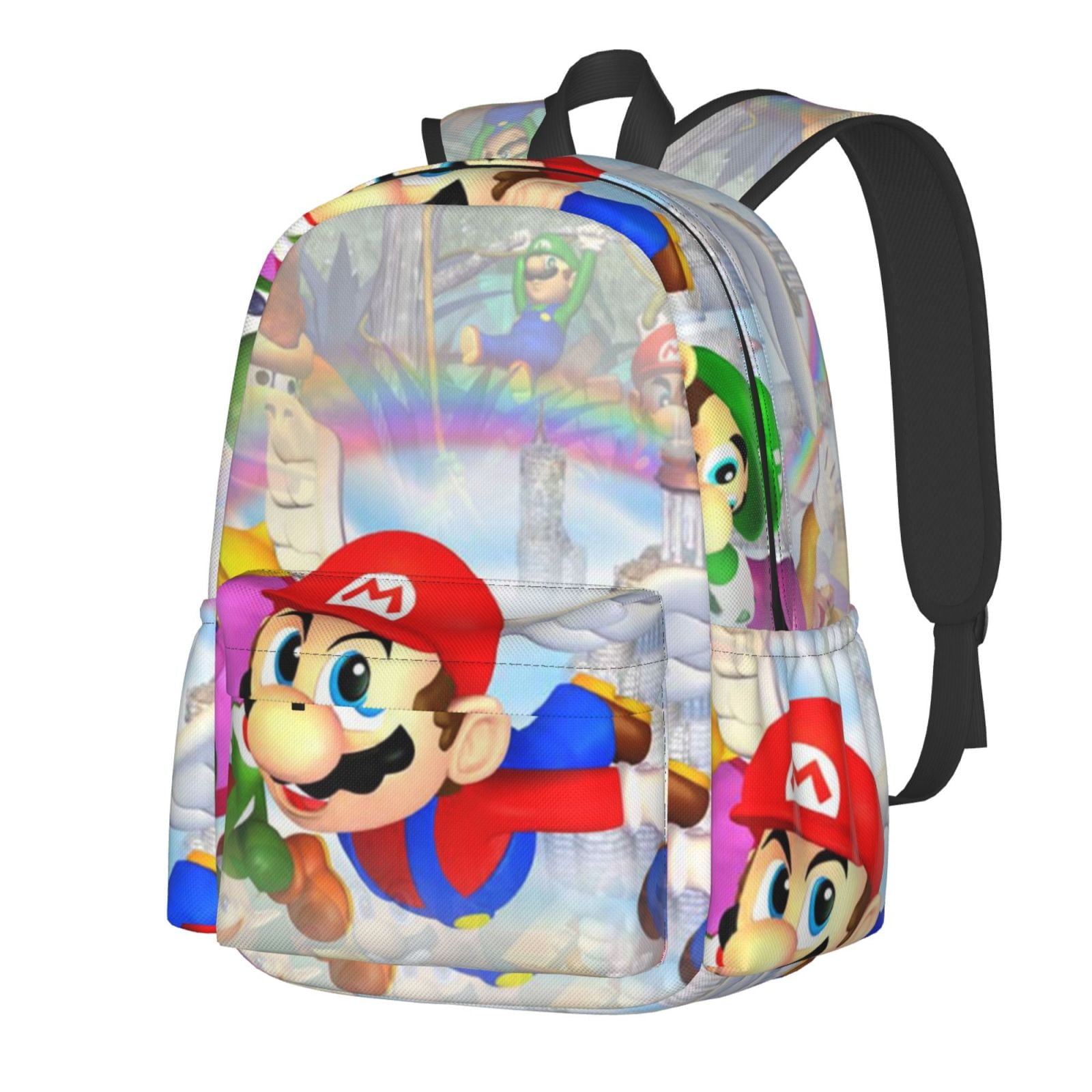 Mario Luigi Backpack Daypack Shoulders Travel Bag Unisex Large Capacity ...