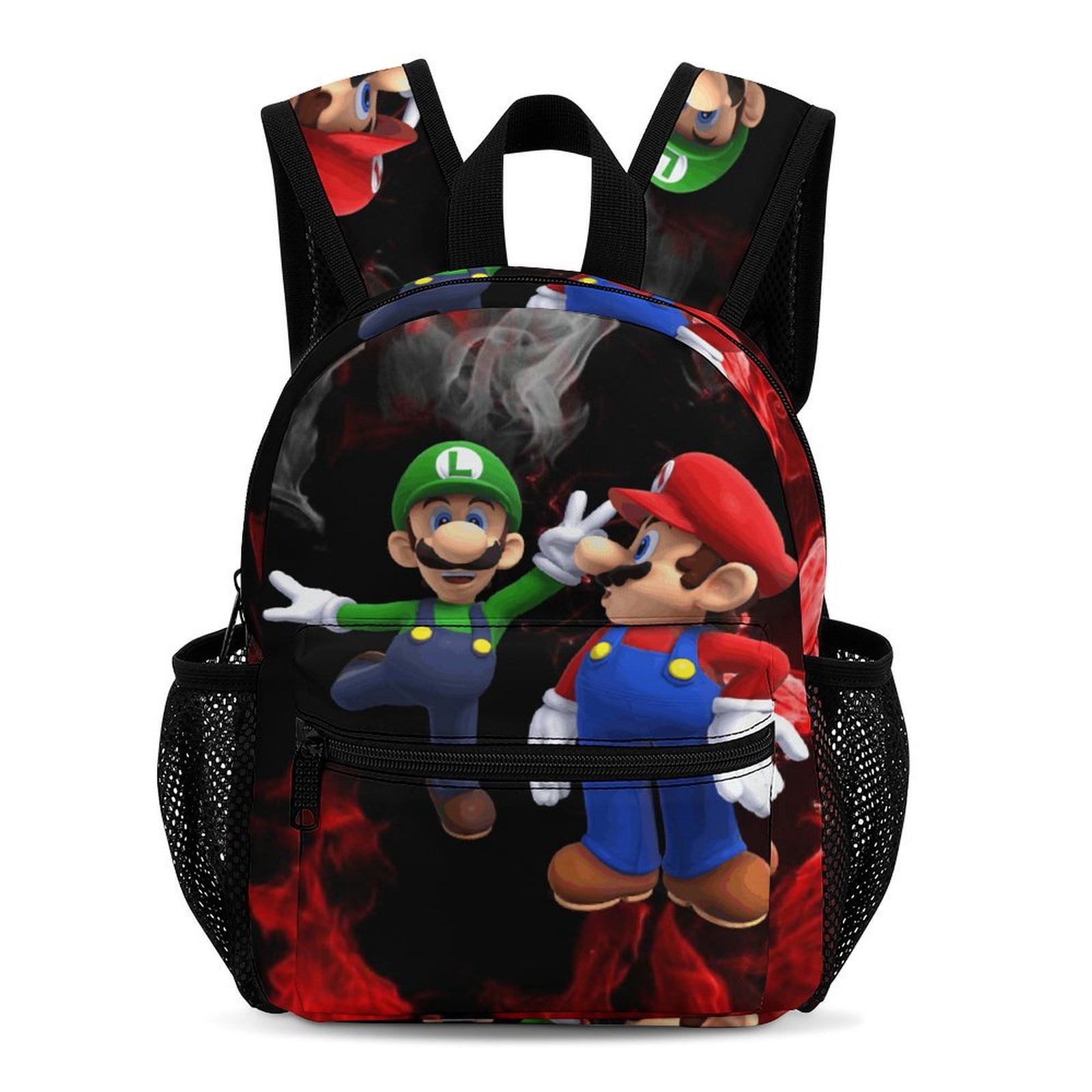 Mario Luigi Bros Backpack Lightweight School Bag Bookbag Student ...