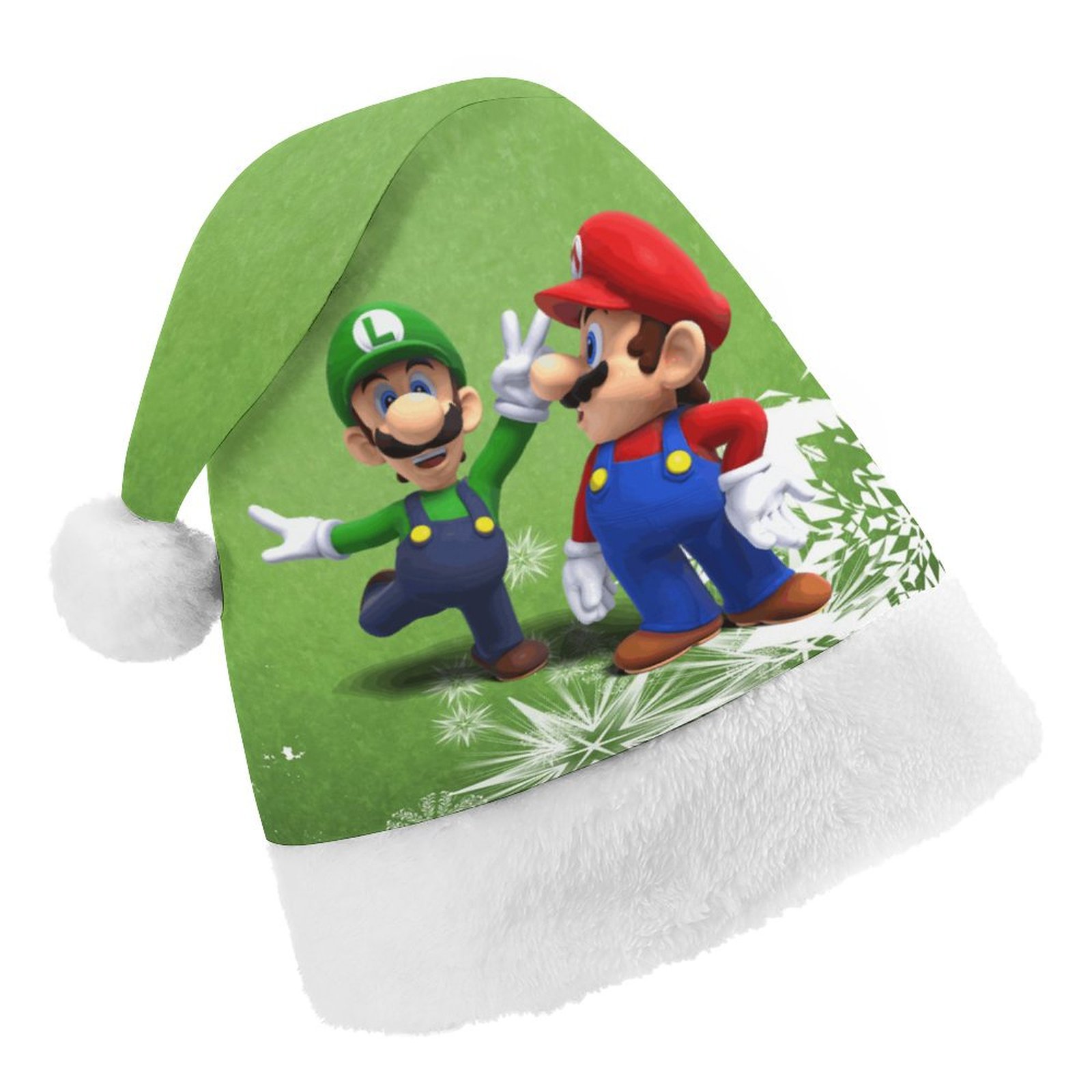 Mario Luigi Bros Christmas Hat for Adult And Kids Xmas Decor Ornaments ...