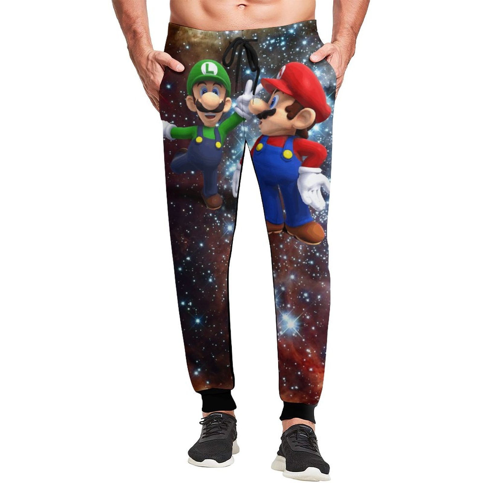 Mario Luigi Bros Mens Sweatpants Joggers Pants Trousers 3D Novelty ...