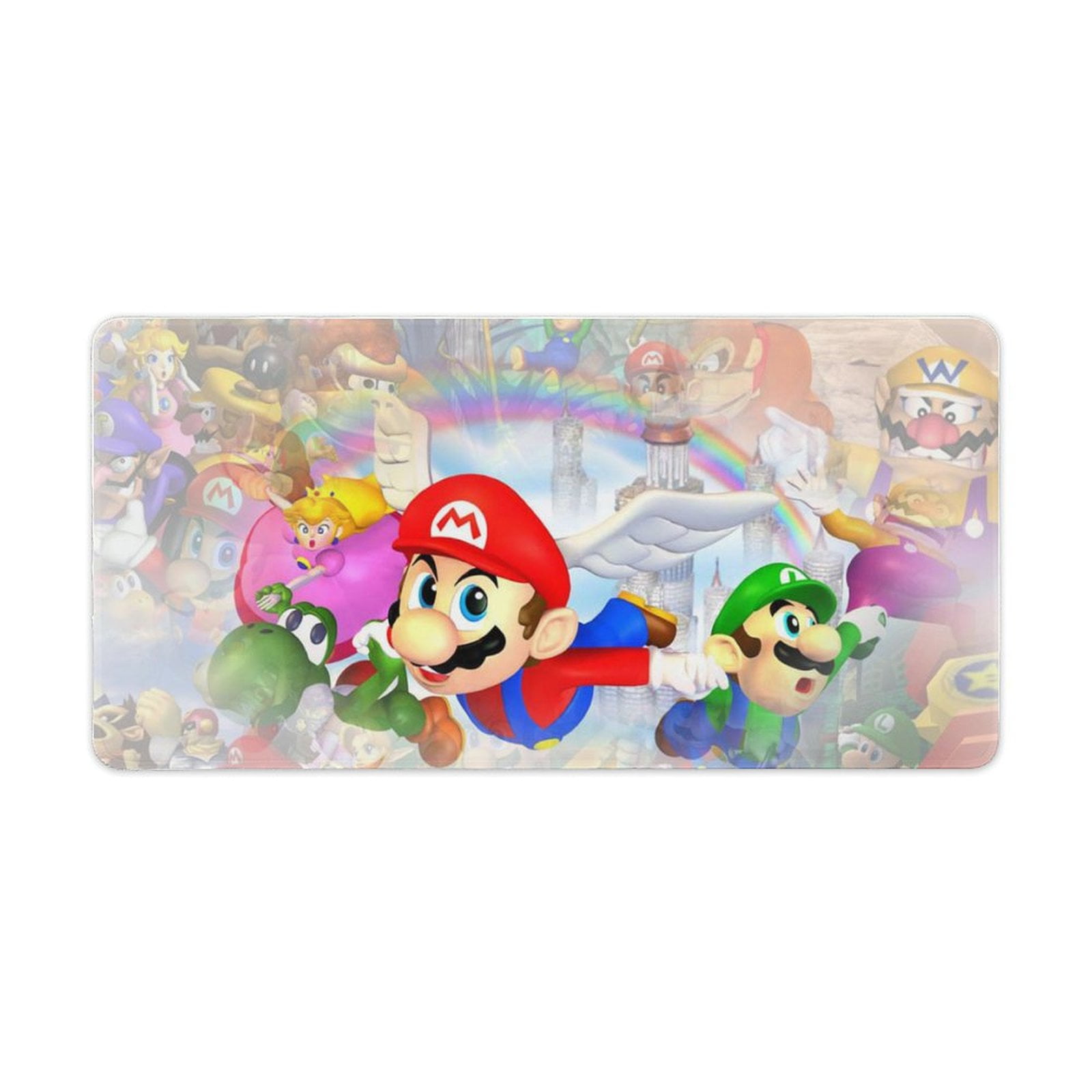 Mario Luigi Extended Gaming Mouse Pad No-sliped Large Desk Mat Stitched ...