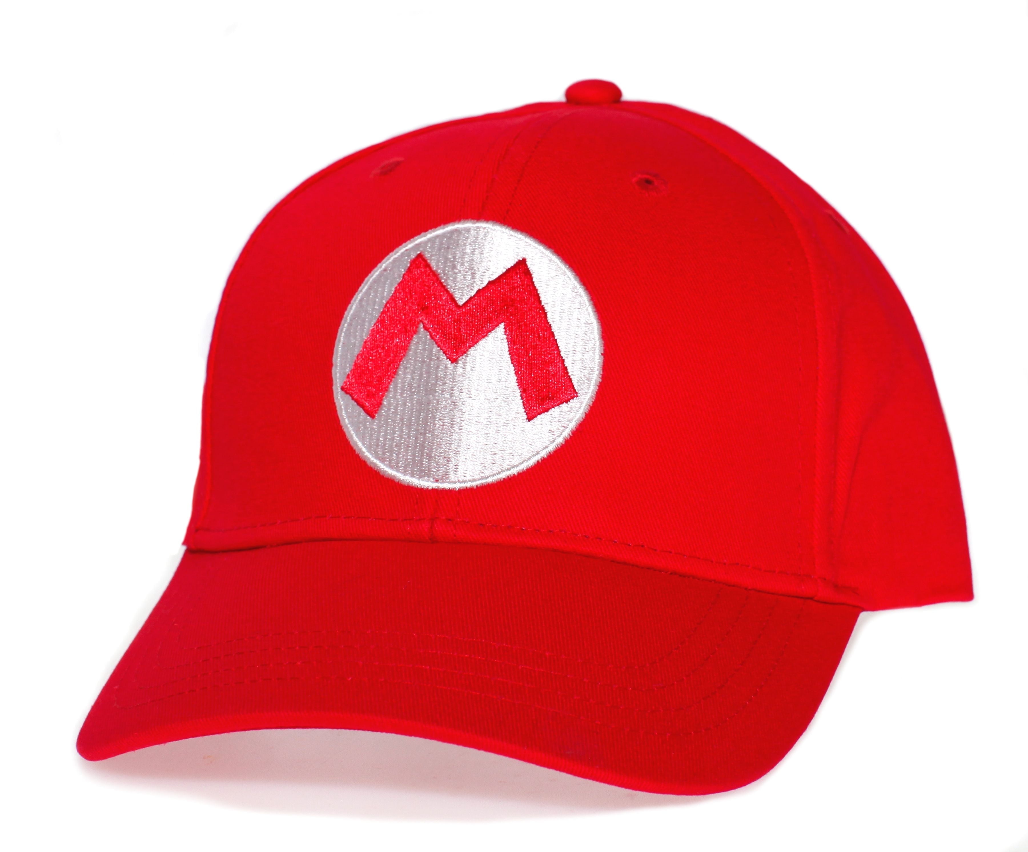 Mario Hat Retro Adult Unisex Adjustable Cap Red - Walmart.com