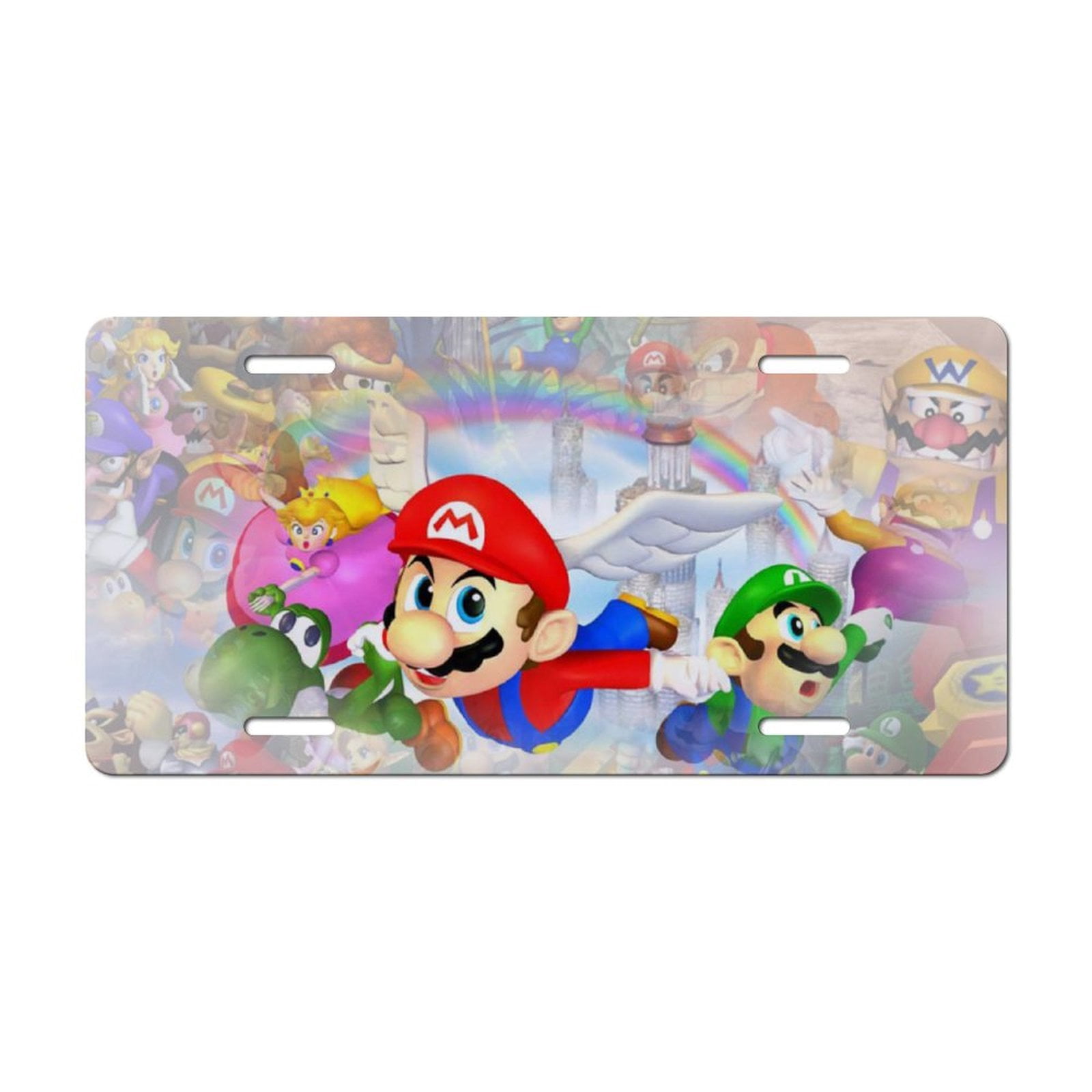 Mario Luigi License Plate Cover Aluminum For Various Car Truck Models ...