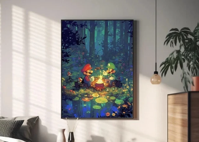 Mario And Luigi Original Poster, Anime Art, Super Mario Bros, Printable ...