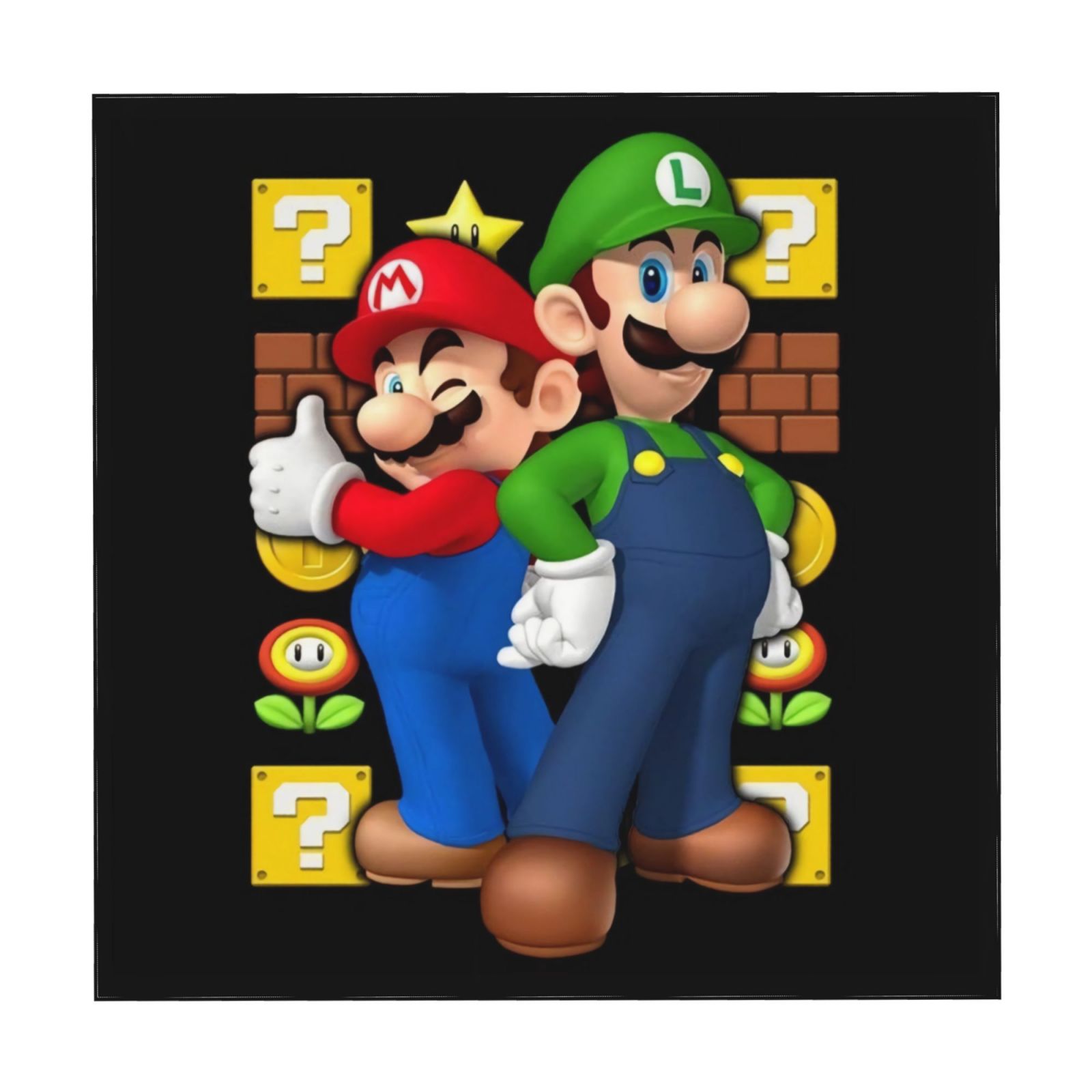 Mario And Luigi Performance Square Tablecloth, Table Cloth For Square ...