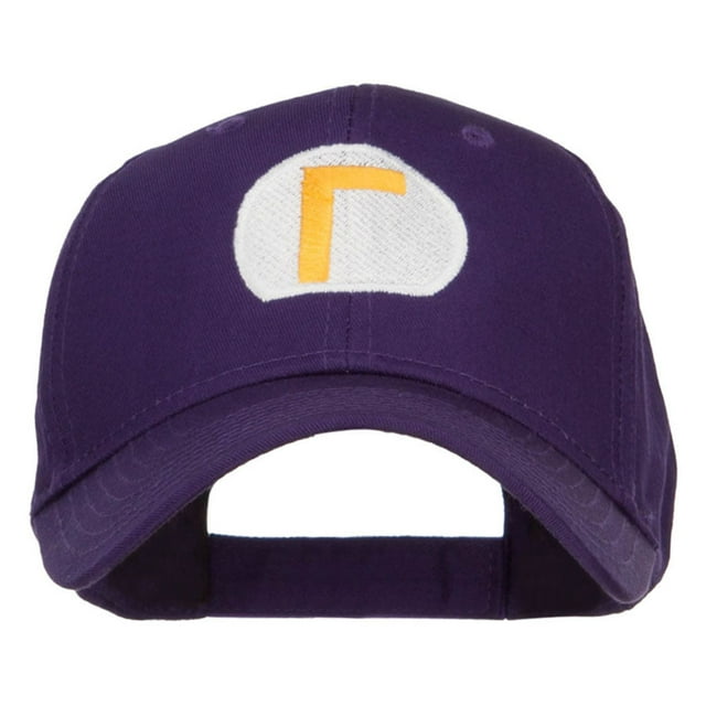 Mario Luigi Wario Waluigi Embroidered Cap - Purple OSFM - Walmart.com