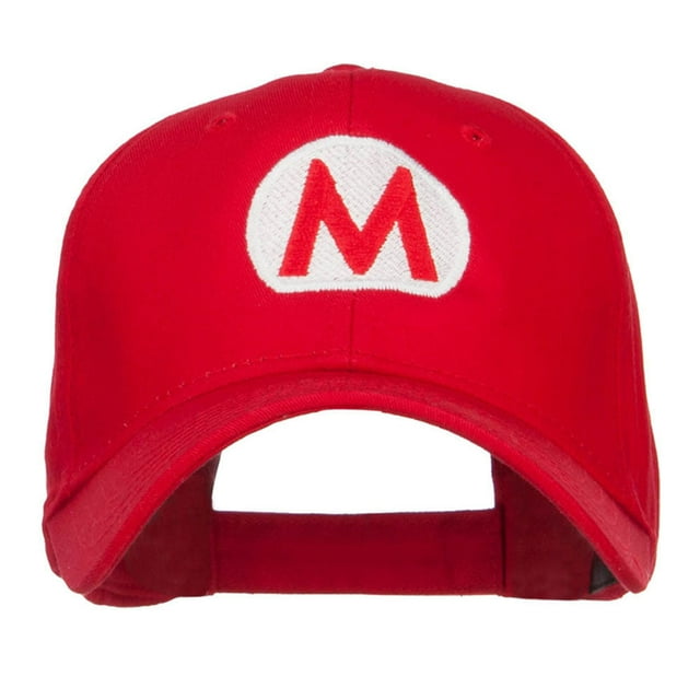 Mario Luigi Wario Waluigi Embroidered Cap - Red OSFM - Walmart.com