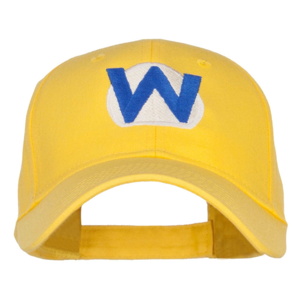 Mario Luigi Wario Waluigi Embroidered Cap - Yellow OSFM - Walmart.com