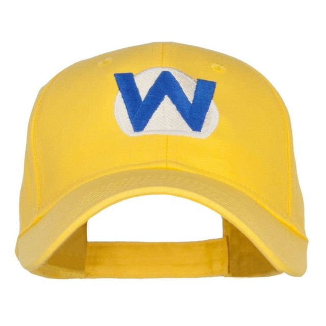 Mario Luigi Wario Waluigi Embroidered Cap - Yellow OSFM - Walmart.com