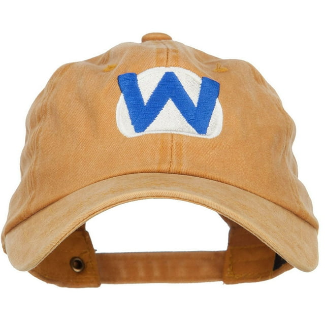 Mario Luigi Wario Waluigi Embroidered Unstructured Cap - Gold OSFM ...