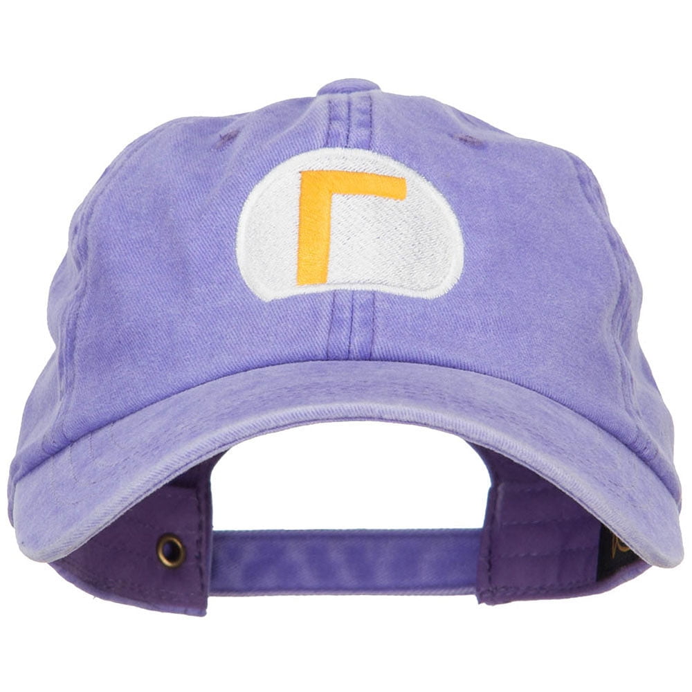 Mario Luigi Wario Waluigi Embroidered Unstructured Cap - Purple OSFM ...