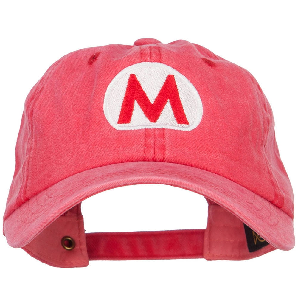 Mario Luigi Wario Waluigi Embroidered Unstructured Cap - Red OSFM ...