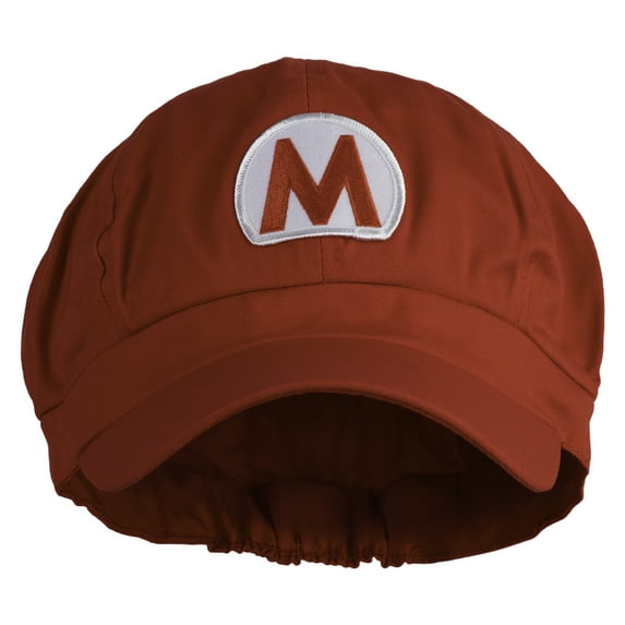 Mario Luigi Wario Waluigi Patched Cotton Elastic Newsboy Cap - Red OSFM ...