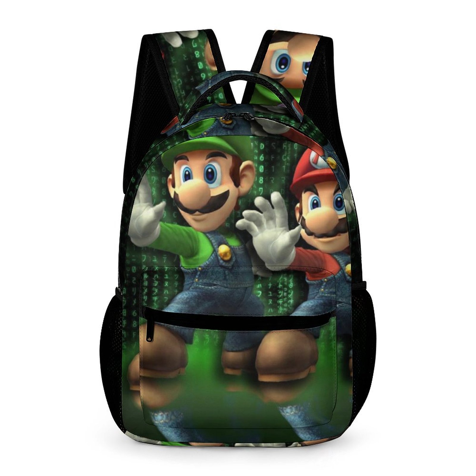Mario Luigi's Mansion Bros Backpack Daypack Schoolbag Student Bookbag ...