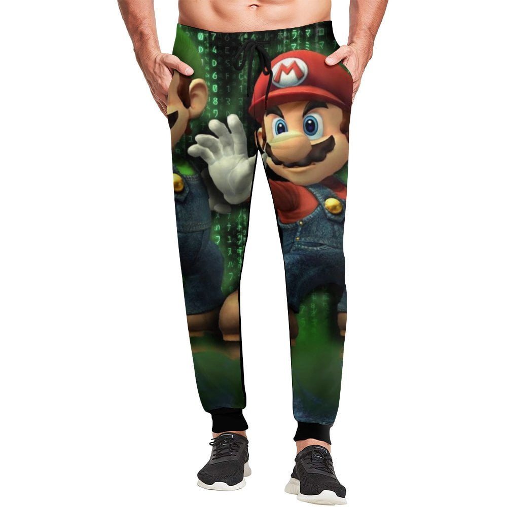 Mario Luigi's Mansion Bros Mens Sweatpants Joggers Pants Trousers 3D ...