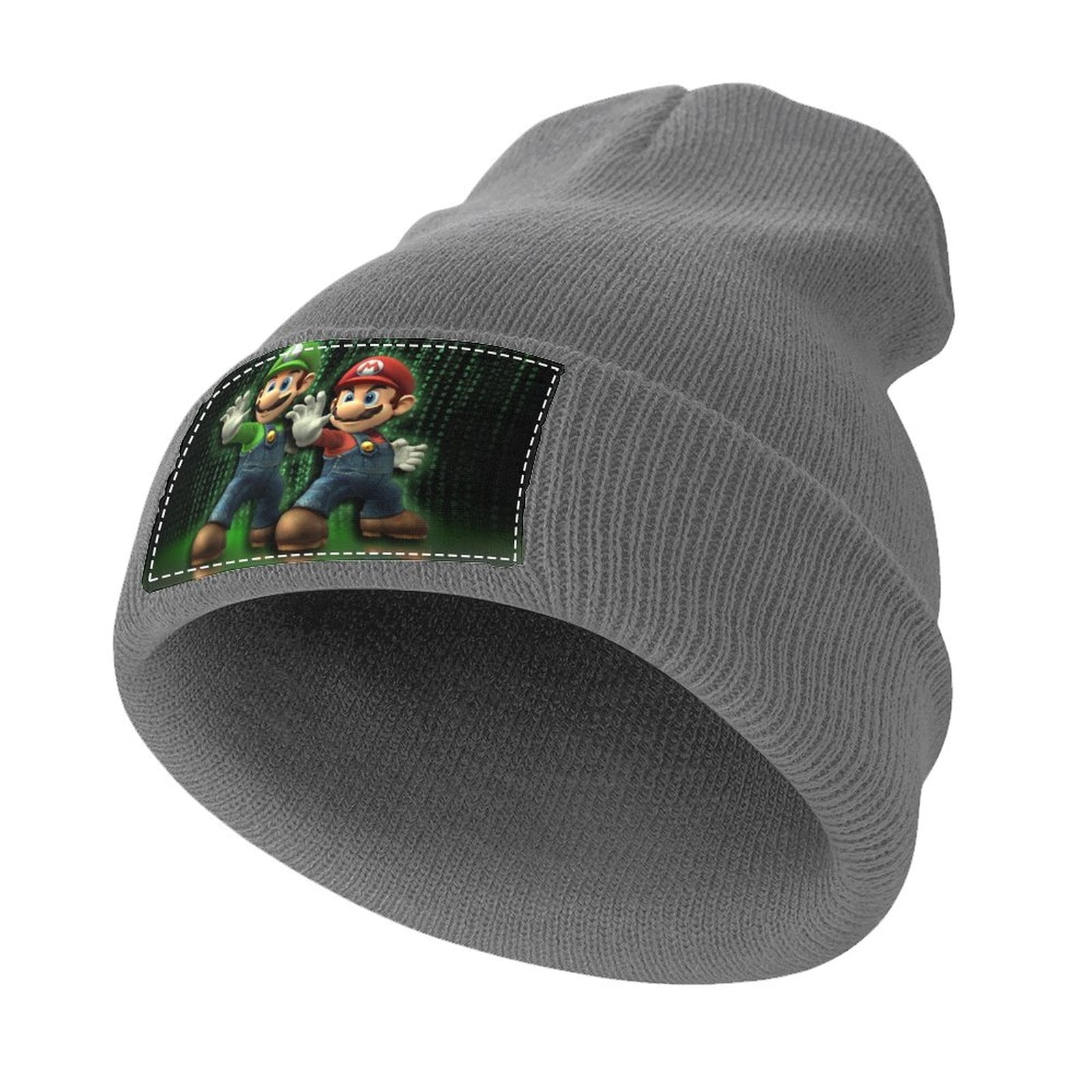 Mario Luigi's Mansion Bros Stretchable Knitted Beanie Hat Daily Winter ...