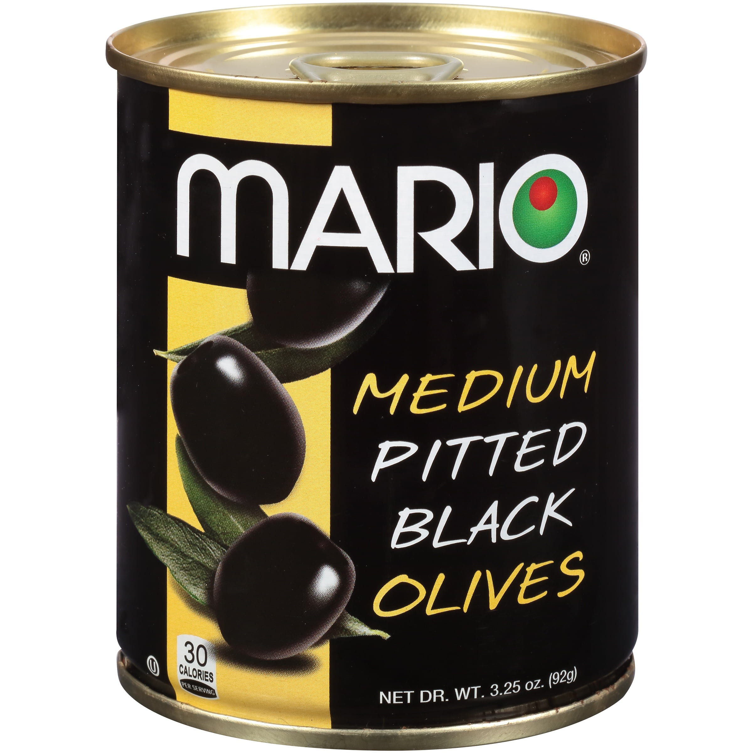 MarioÂ® Medium Pitted Black Olives 3.25 oz. Can - Walmart.com