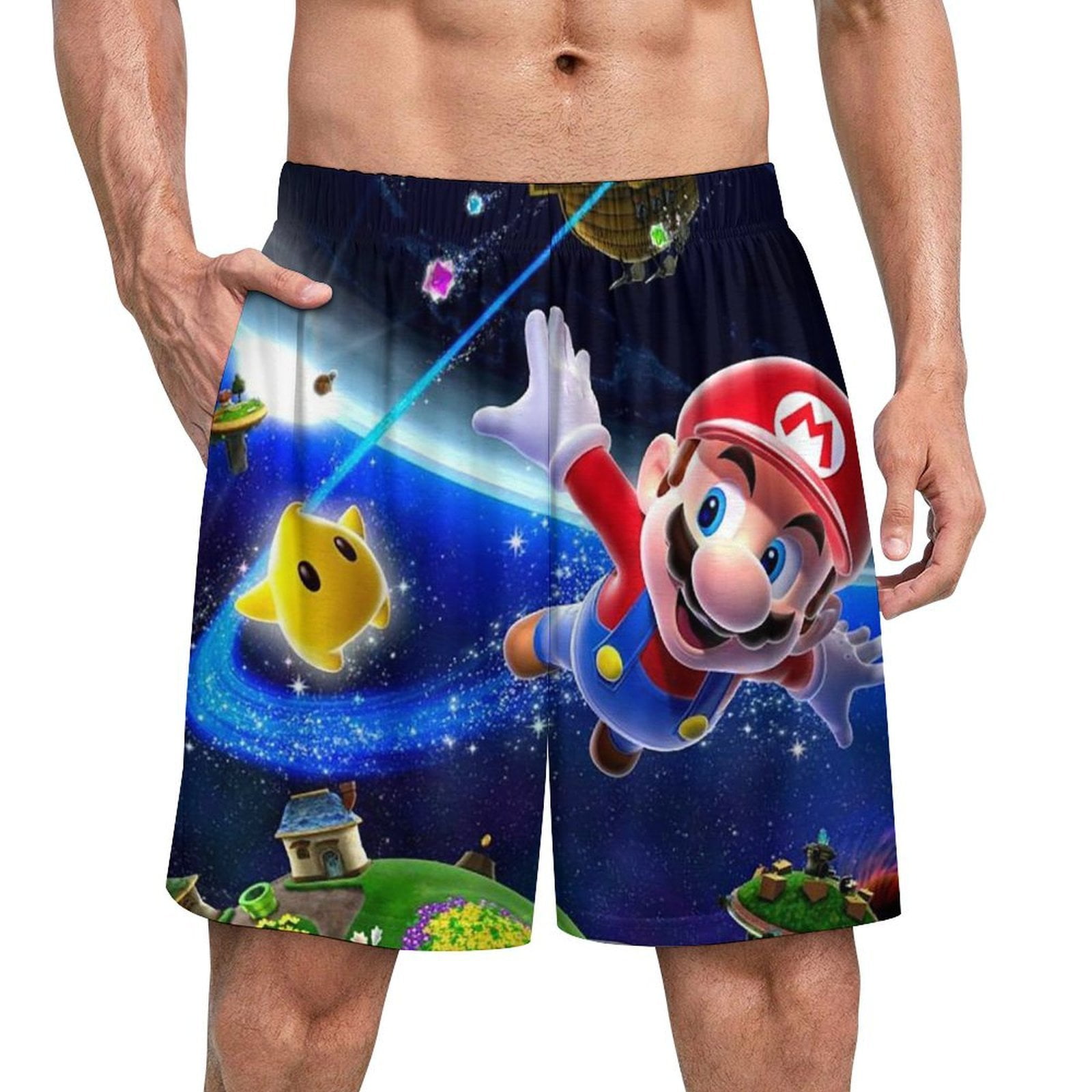 Mario Men's Sleepwear Shorts Pajama Bottom Lounge Sleep Pajama Short ...