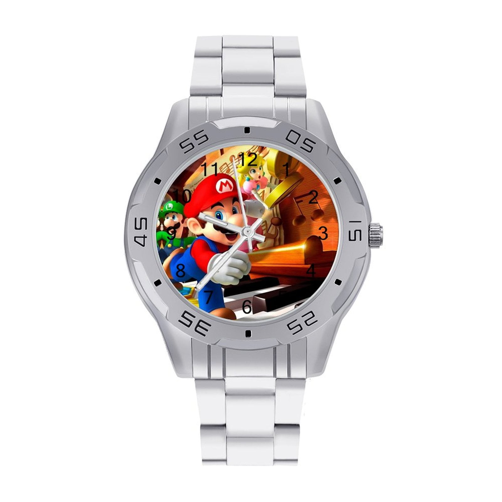 Mario Mens Stainless Steel Watch Classic Work Business Casual Watch ...
