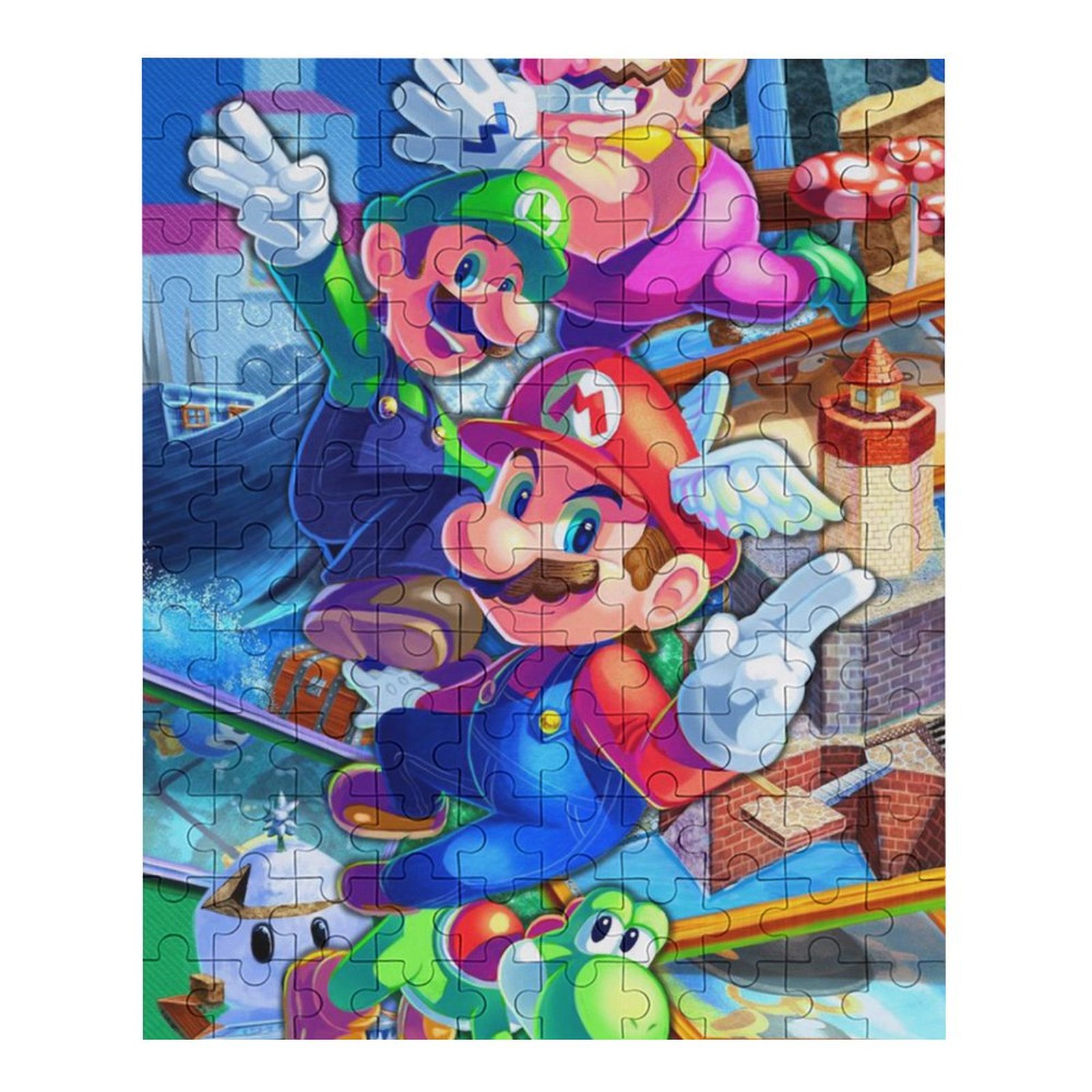 Mario Merch Mario Puzzles for Kids 120 PCS Puzzle Toys Christmas Gift ...