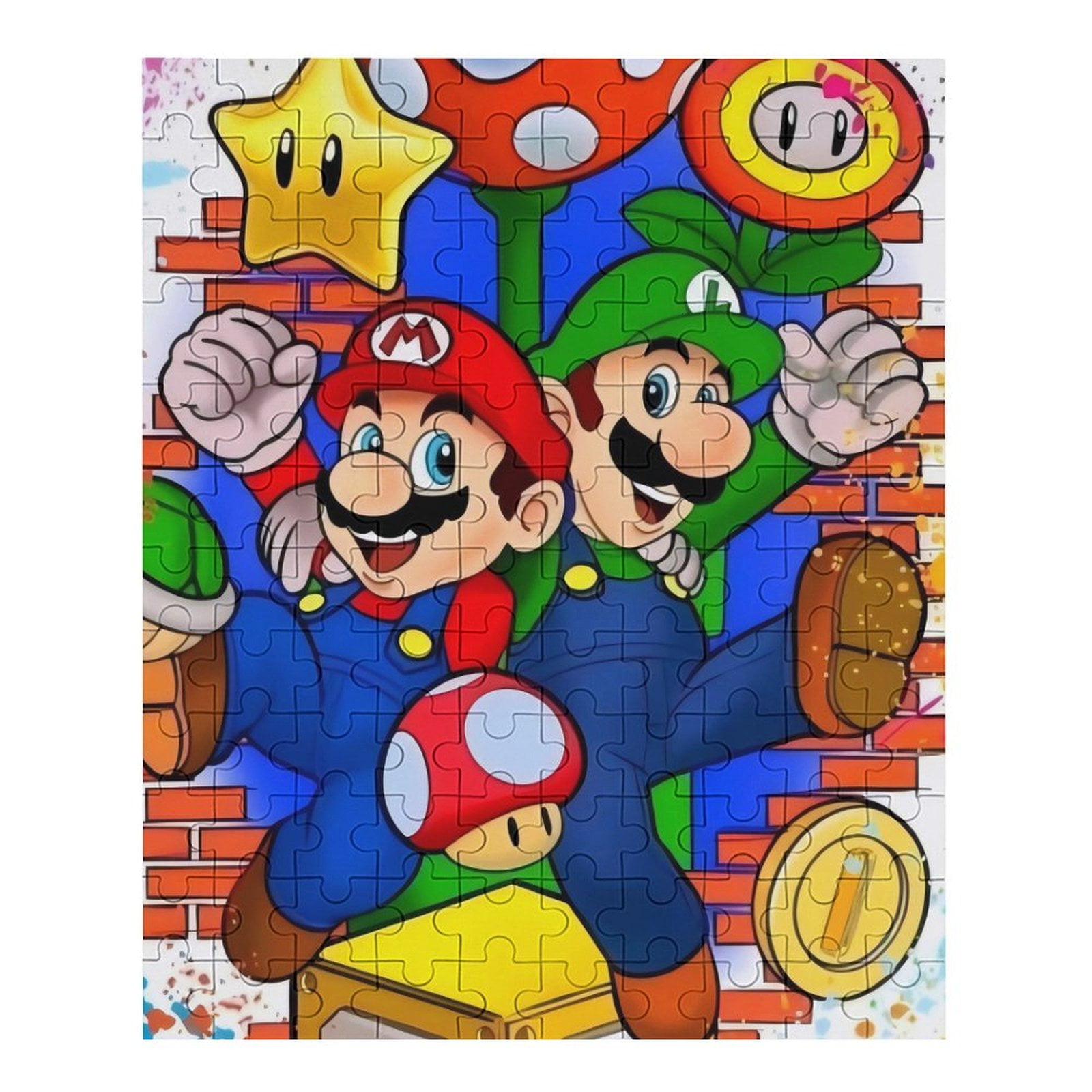 Mario Merch Mario Puzzles for Kids 120 PCS Puzzle Toys Christmas Gift ...