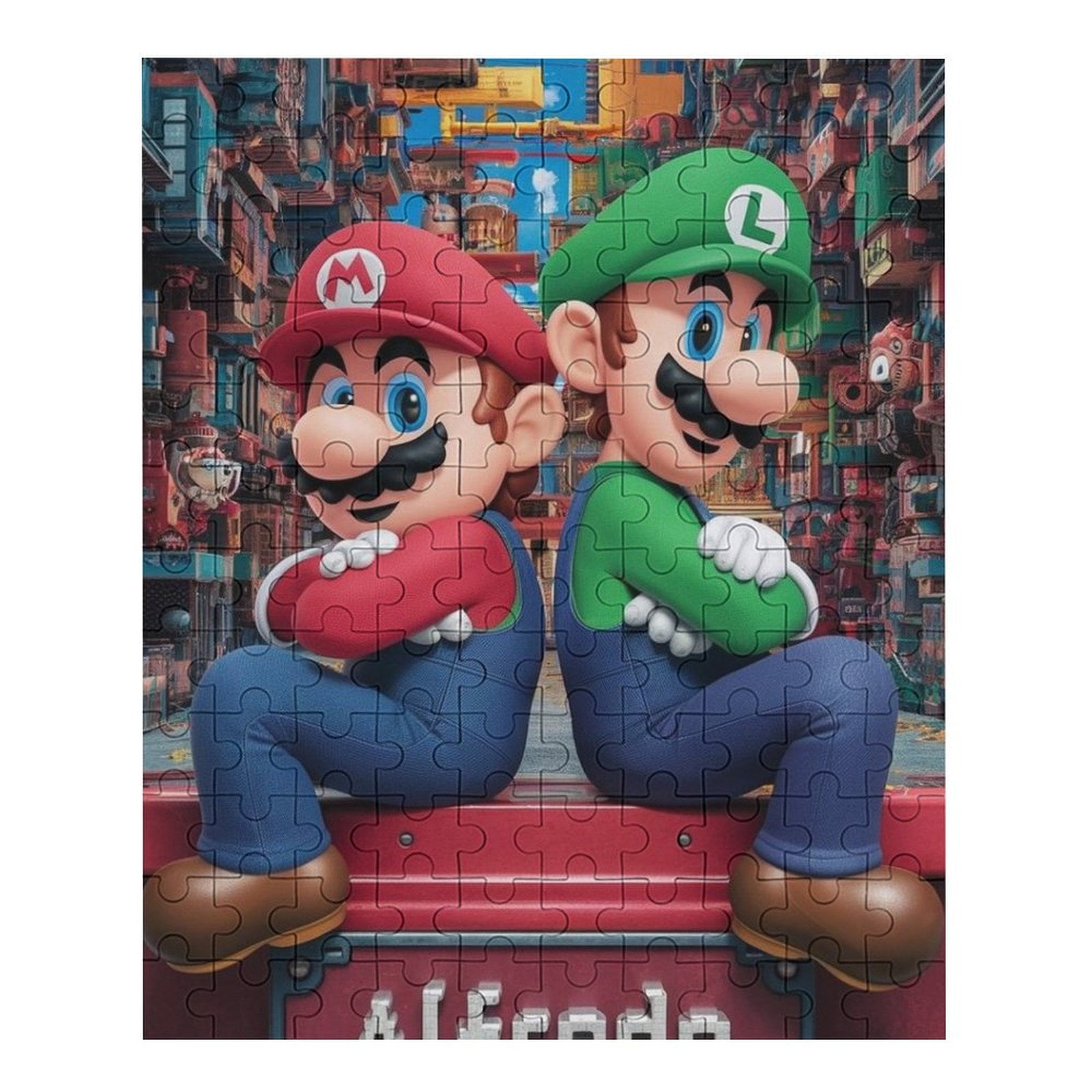 Mario Merch Mario Puzzles for Kids 120 PCS Puzzle Toys Christmas Gift ...