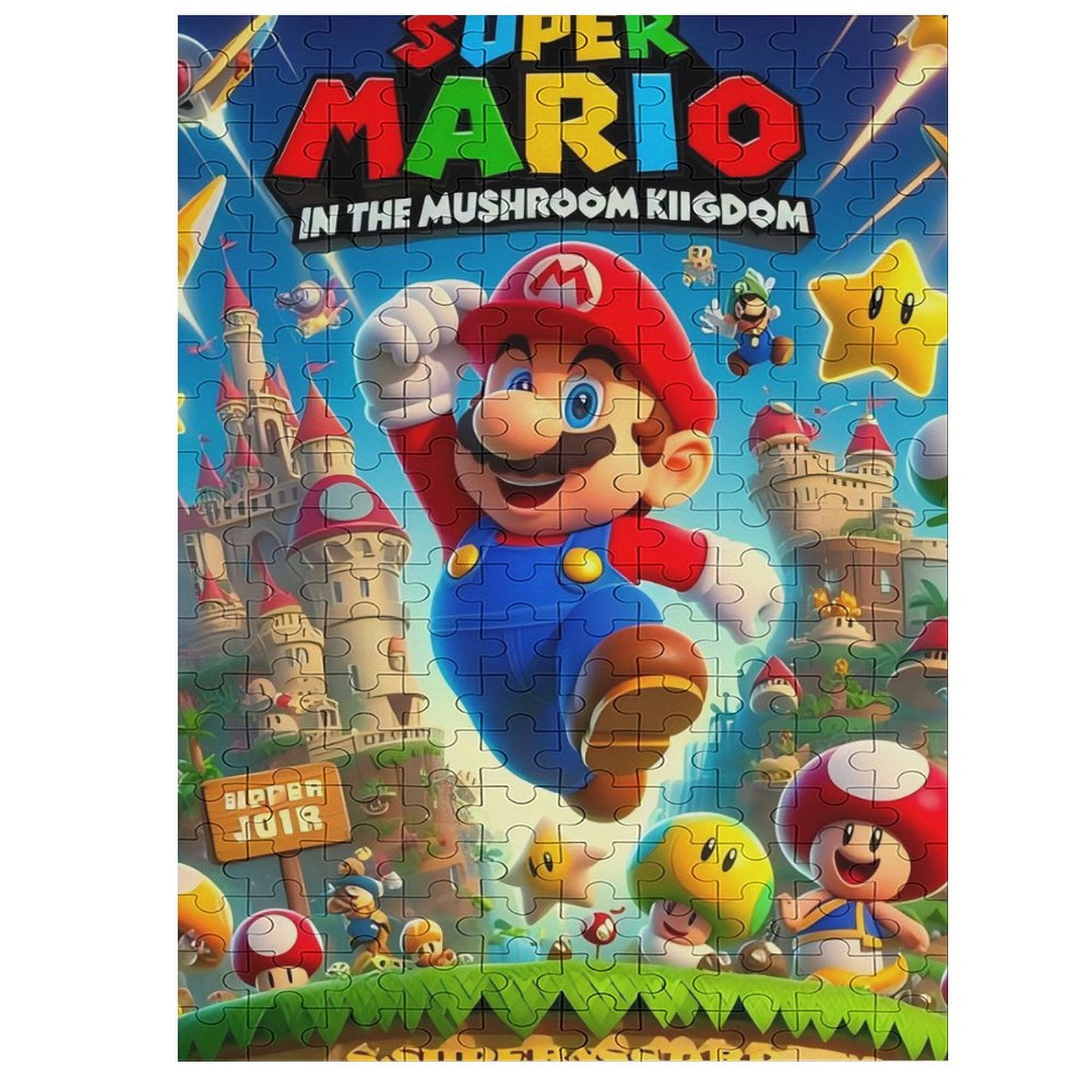 Mario Merch Mario Puzzles for Kids 200 PCS Puzzle Toys Christmas Gift ...