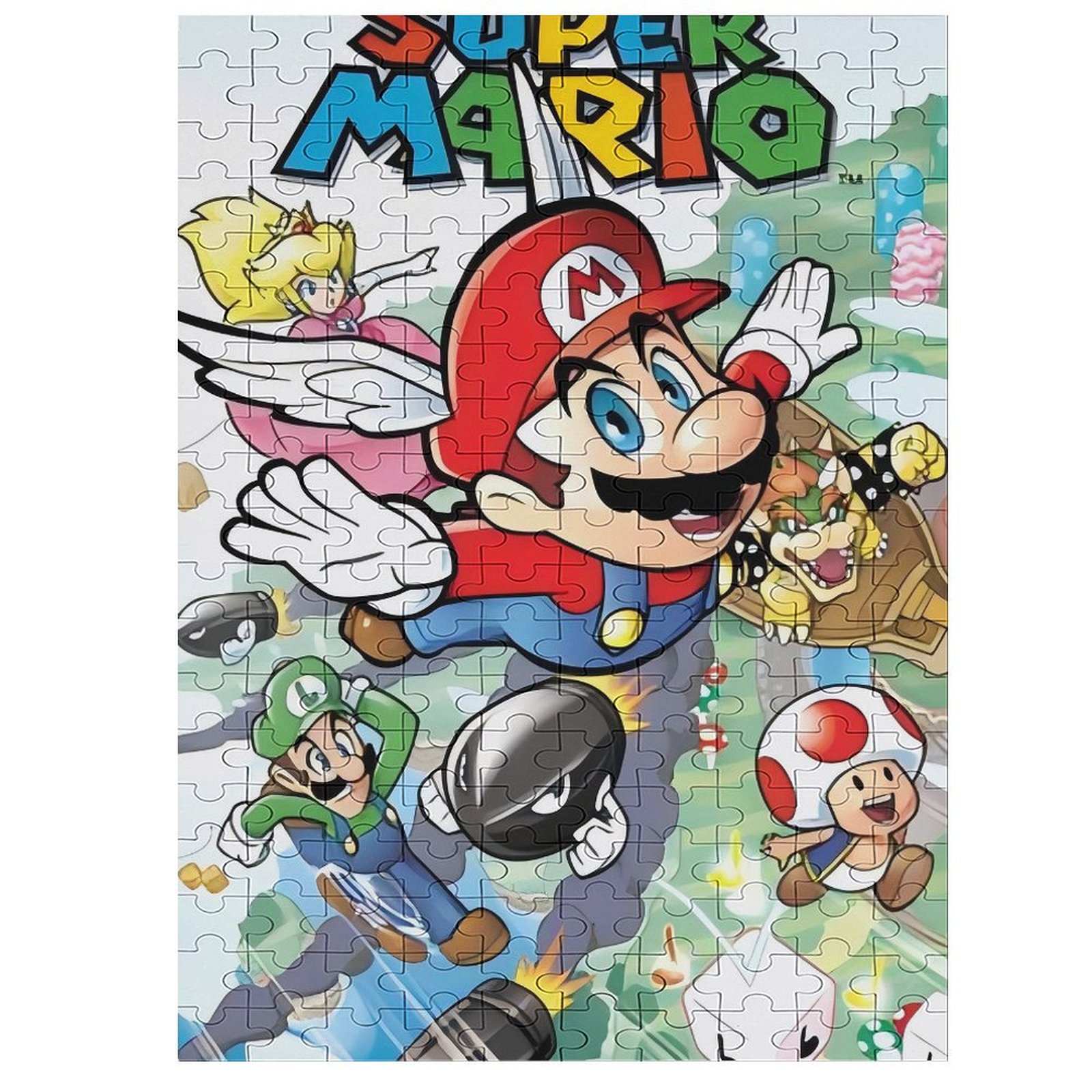 Mario Merch Mario Puzzles for Kids 200 PCS Puzzle Toys Christmas Gift ...