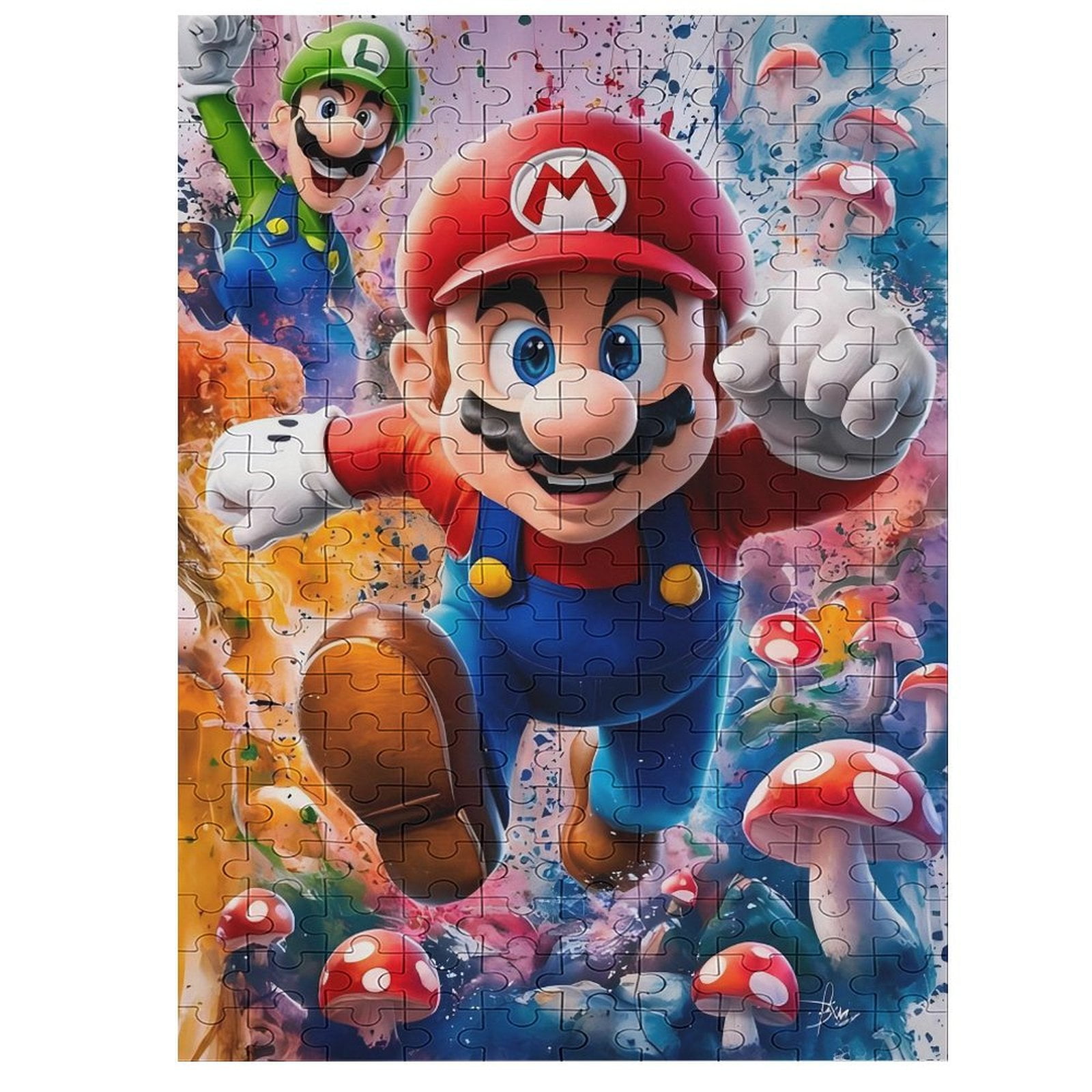 Mario Merch Mario Puzzles for Kids 200 PCS Puzzle Toys Christmas Gift ...