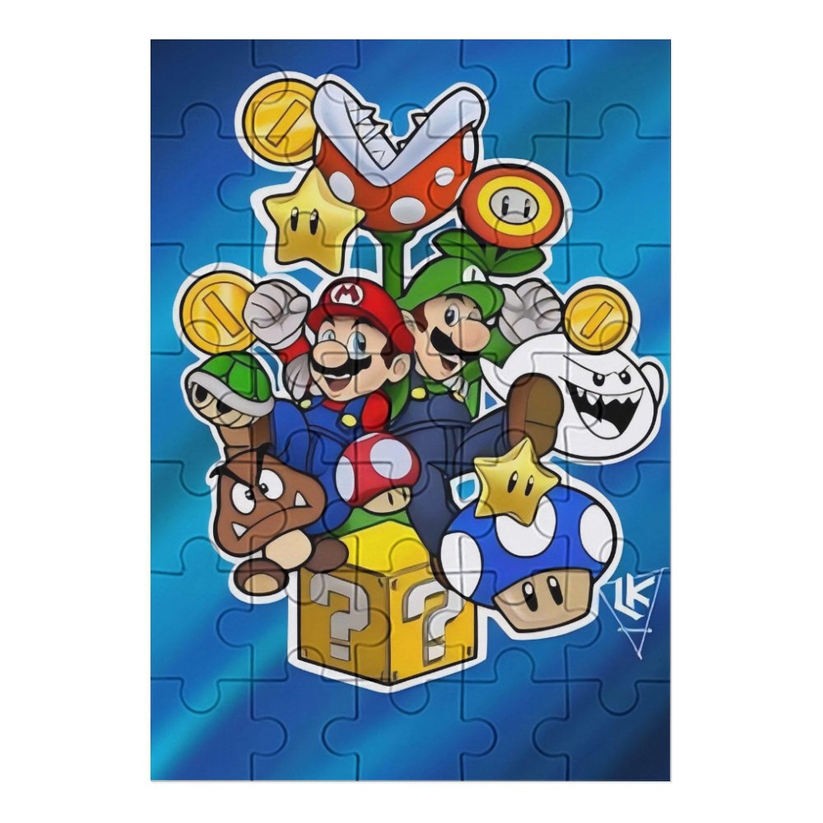 Mario Merch Mario Puzzles for Kids 35 PCS Puzzle Toys Christmas Gift ...