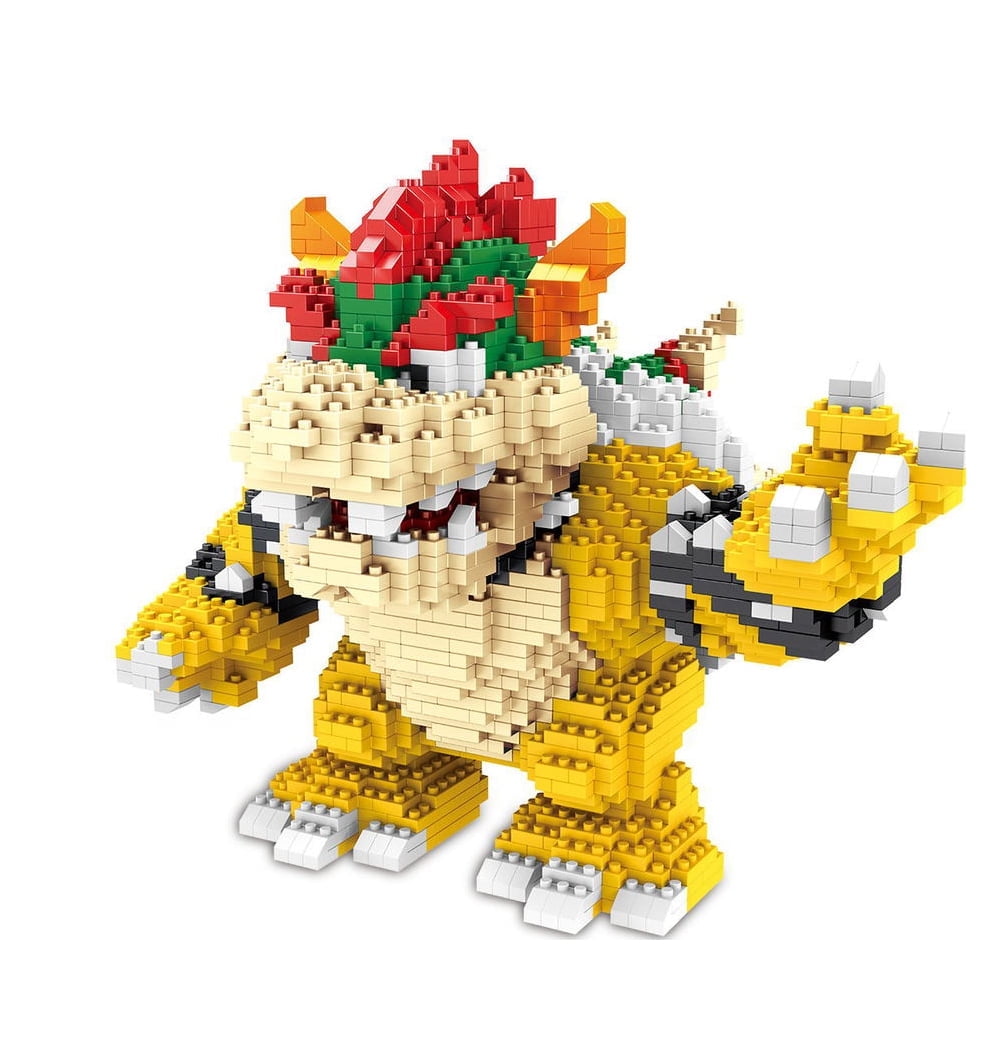 Mario Micro Building Blocks Sets, Bowser Building Blocks Anime Toys ...