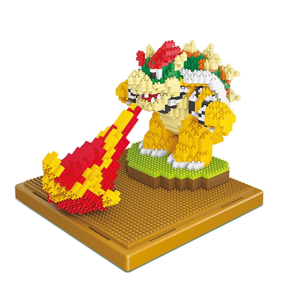 Mario Micro Building Blocks Sets, Bowser Building Blocks Anime Toys ...