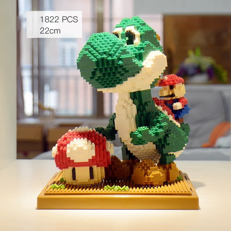 Mario Micro Building Blocks Sets, Yoshi Building Blocks Anime Toys ...