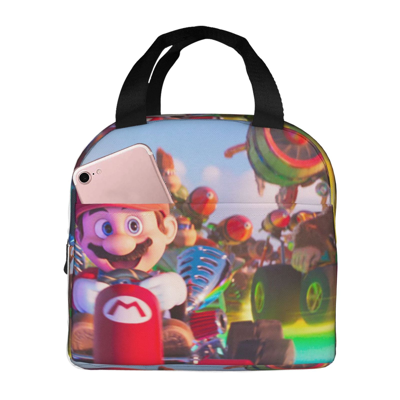 Mario Movie Adventure Portable Lunch Bag Reusable Lunch Box Insulated ...