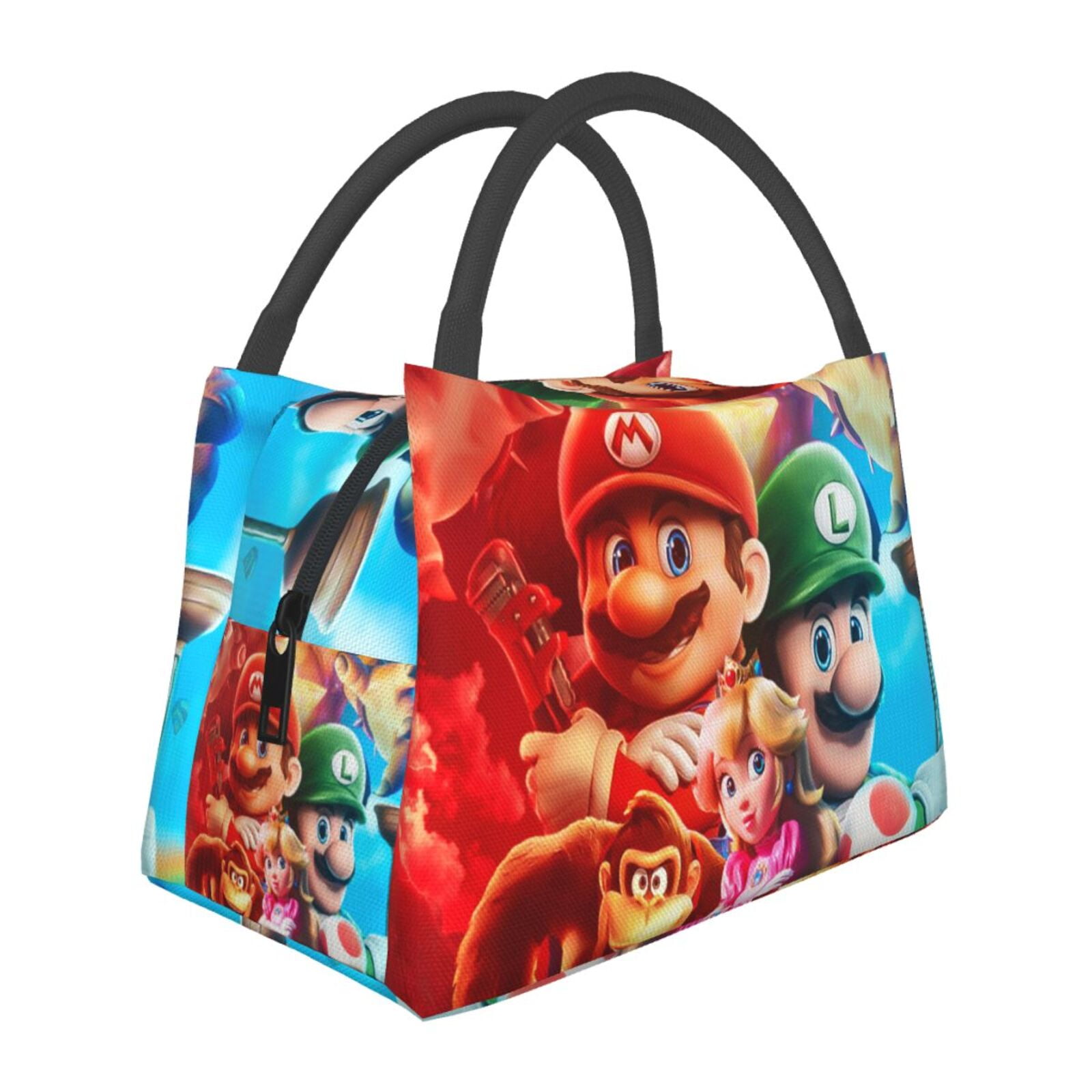 Mario Movie Poster Portable Lunch Bags,Thermal Insulation Bento Bag ...