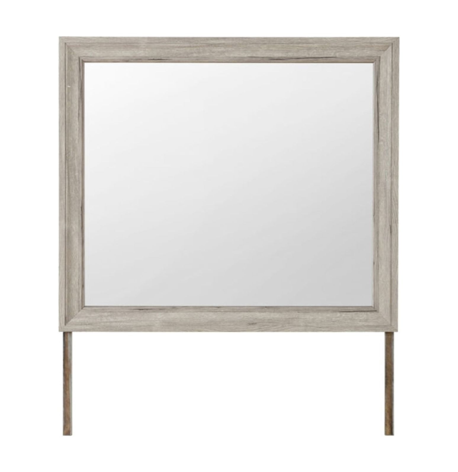 Mario Natural Mirror Natural + Modern + Solid Wood+MDF + Solid Wood+MDF ...