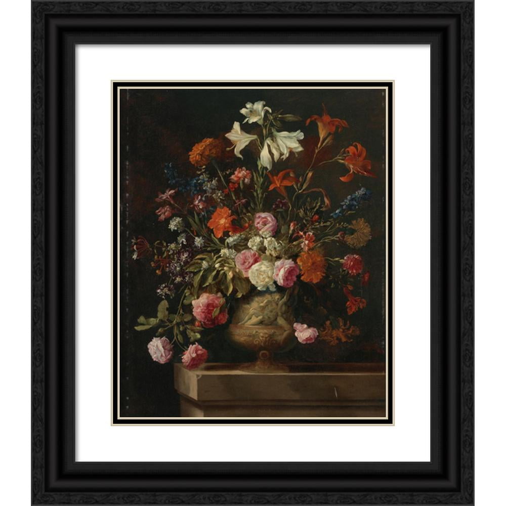 Mario Nuzzi 15x18 Black Ornate Wood Framed Double Matted Museum Art ...