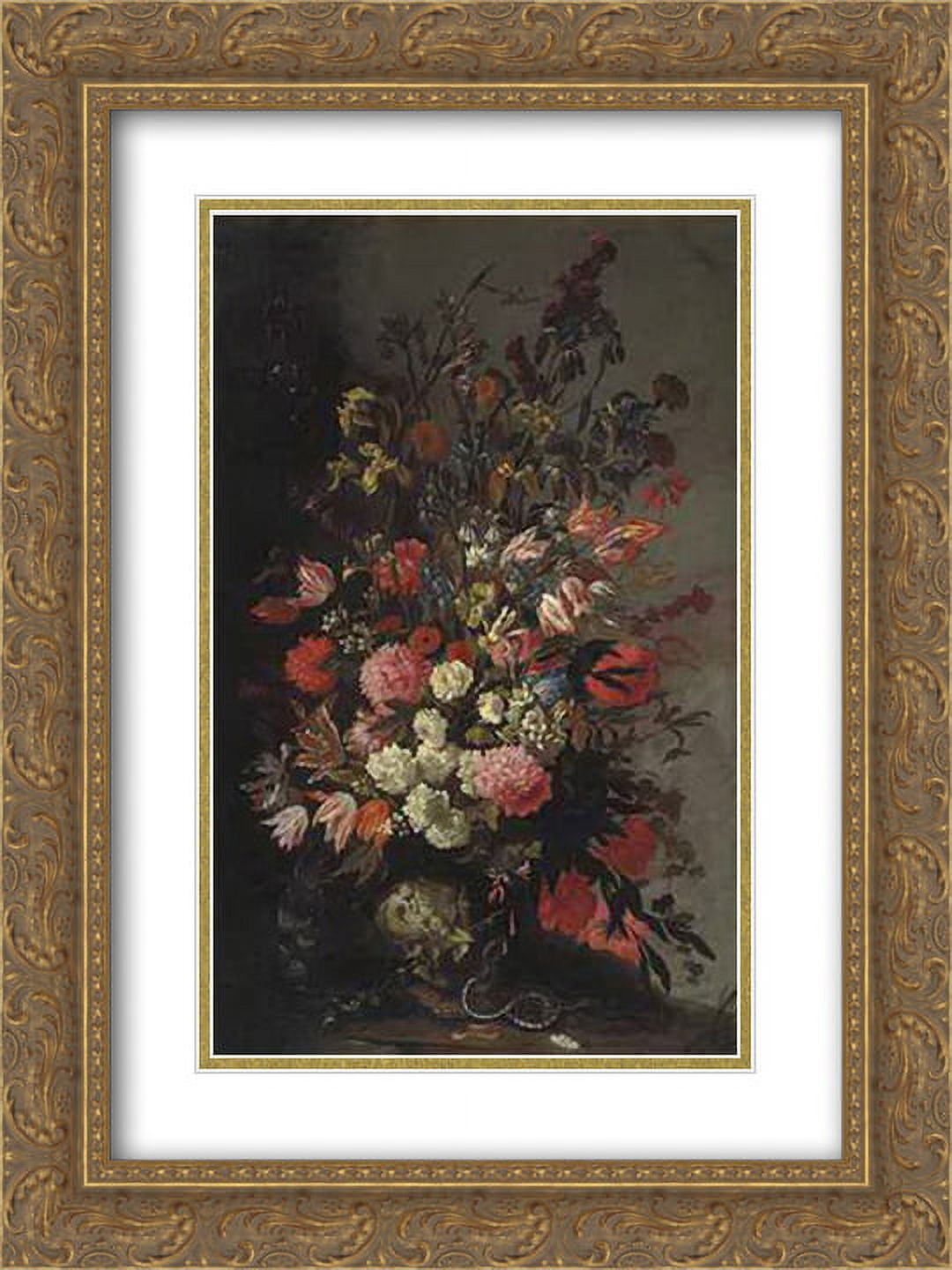 Mario Nuzzi 2x Matted 18x24 Gold Ornate Framed Art Print 'Tulips ...