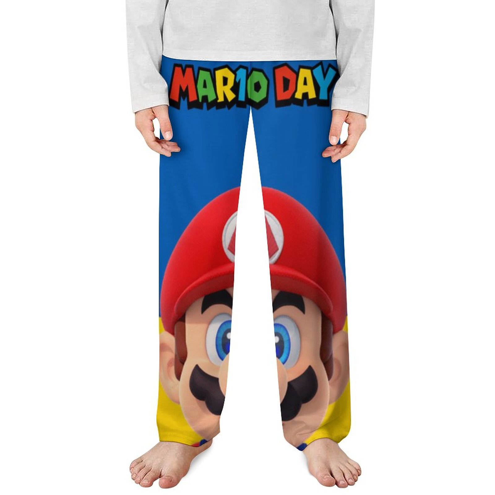 Mario Pajama Pants for Kids Anime Sleep Bottoms Mario Merch for Boys ...