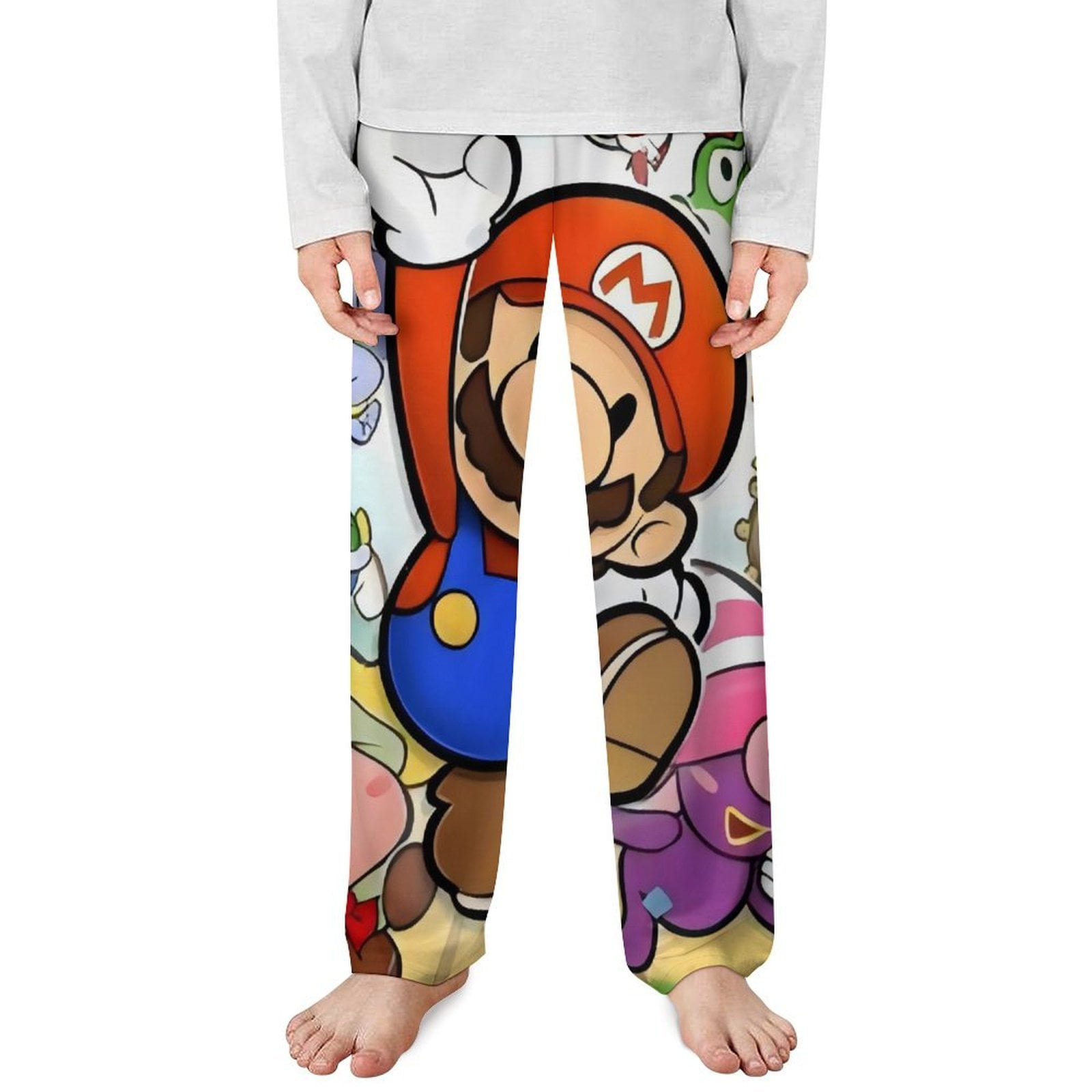 Mario Pajama Pants for Kids Anime Sleep Bottoms Mario Merch for Boys ...