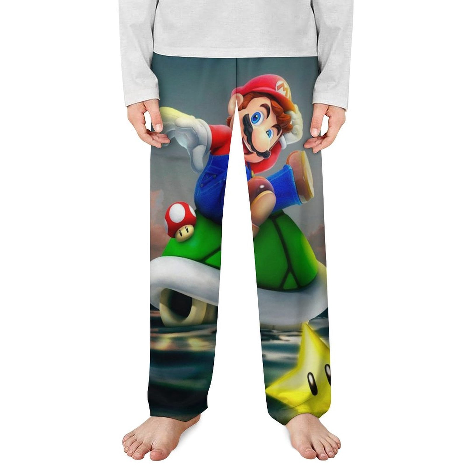 Mario Pajama Pants for Kids Anime Sleep Bottoms Mario Merch for Boys ...